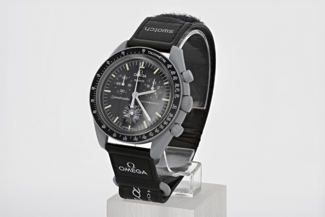 Swatch Bioceramic Moonswatch Mission to the Moon Black Dial Men's ...