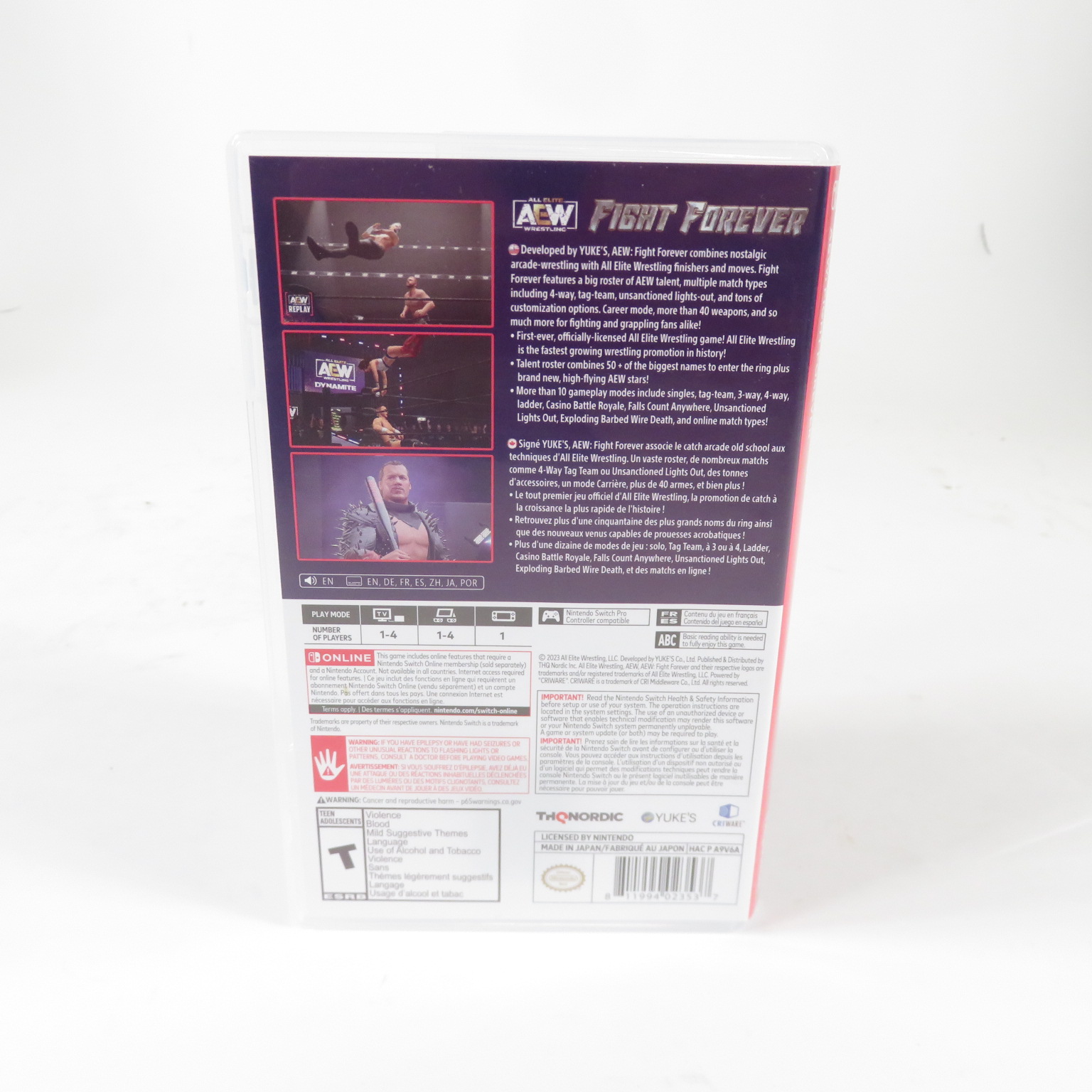 AEW: Fight Forever Video Game for the Nintendo Switch