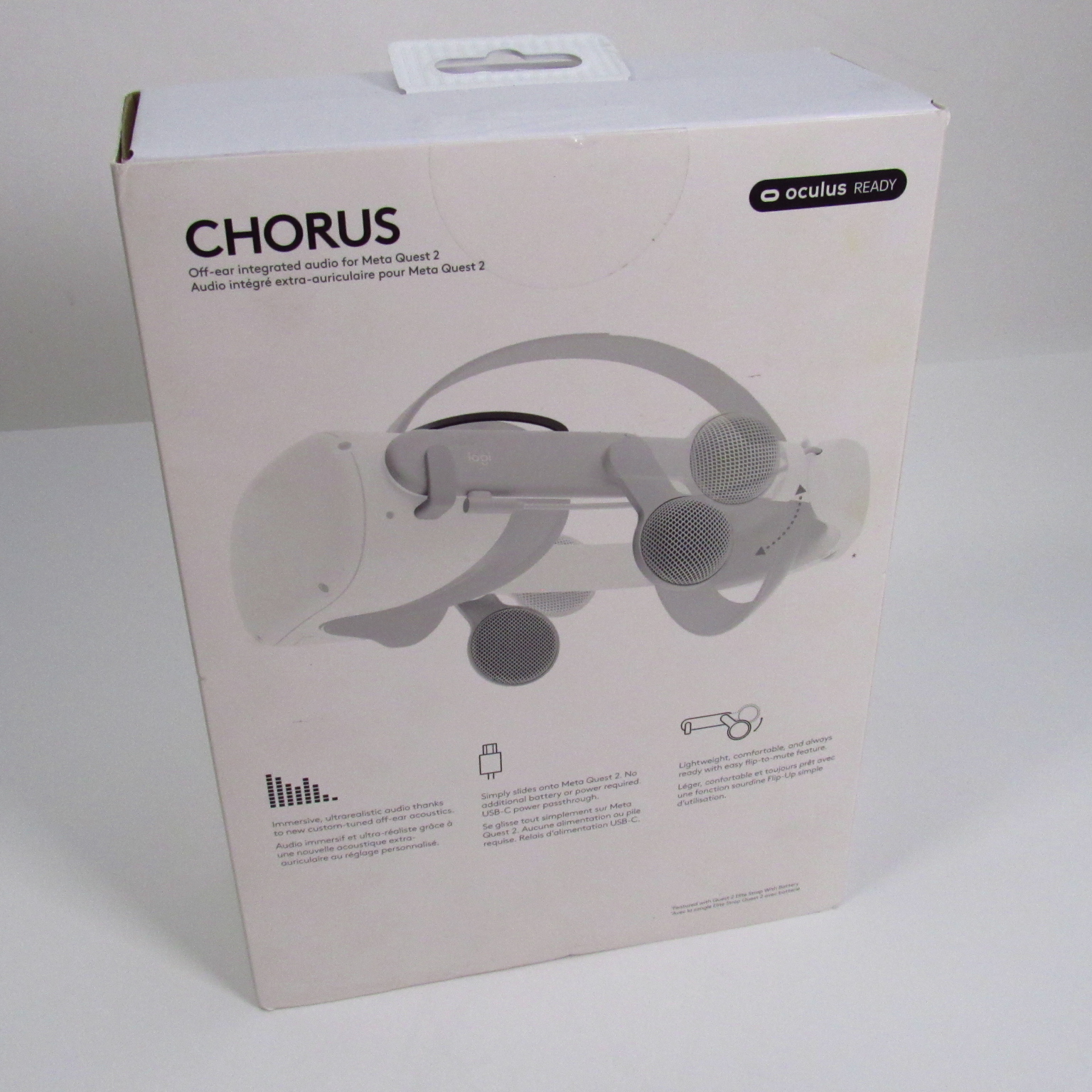 Logitech Chorus Off-Ear Integrated Audio Attachment - For Meta Quest 2