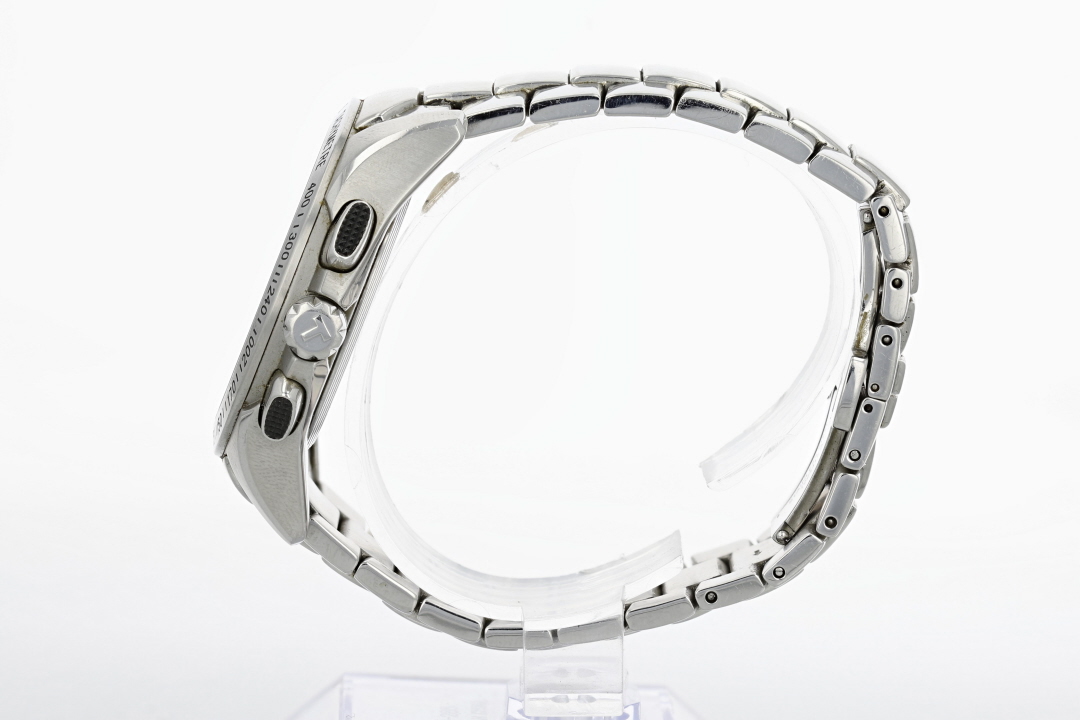 Tissot Veloci-T 42mm Black Dial Chronograph Stainless Steel Men's ...