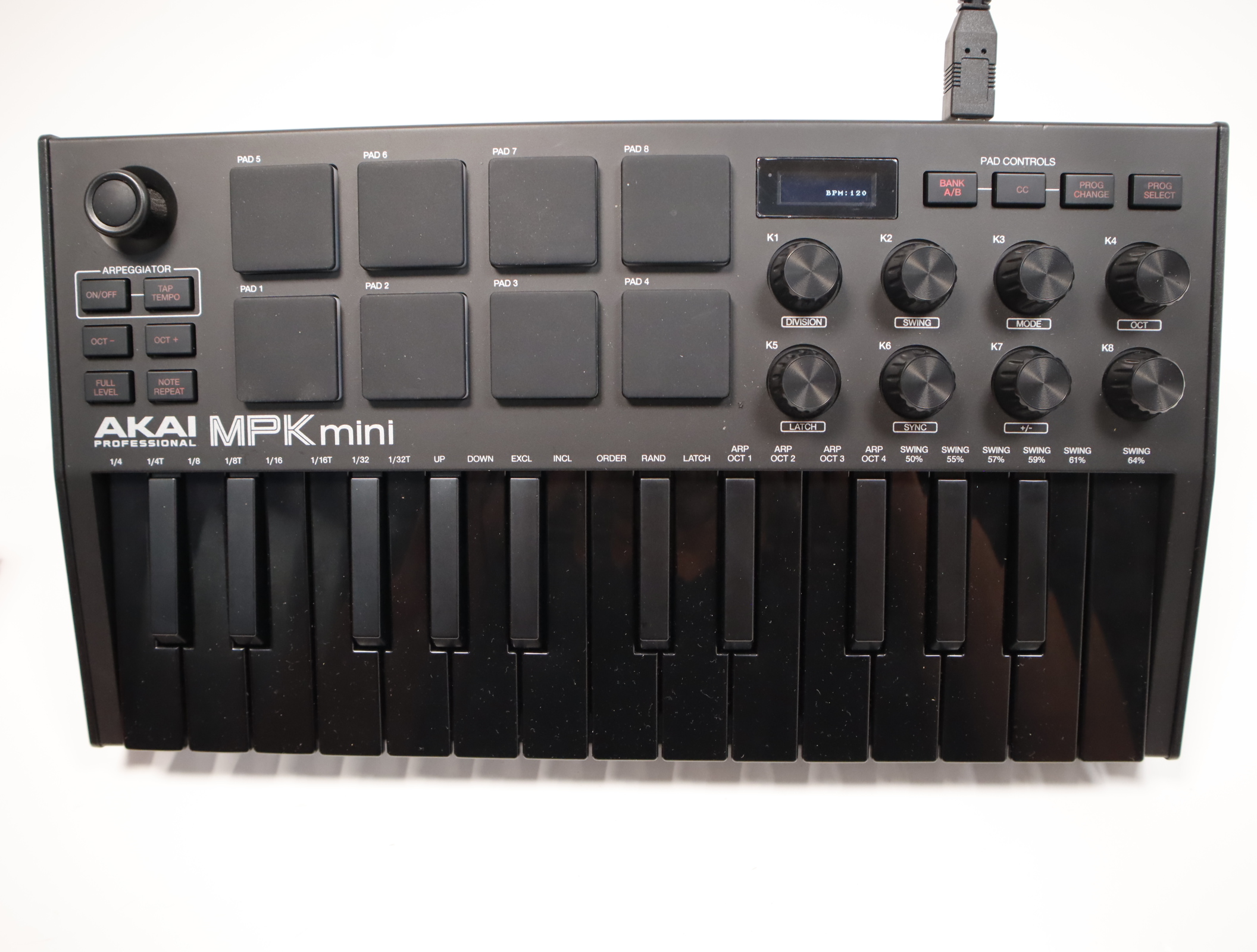 Akai MPK Mini Keyboard & USB Controller 25 Keys All Black Edition