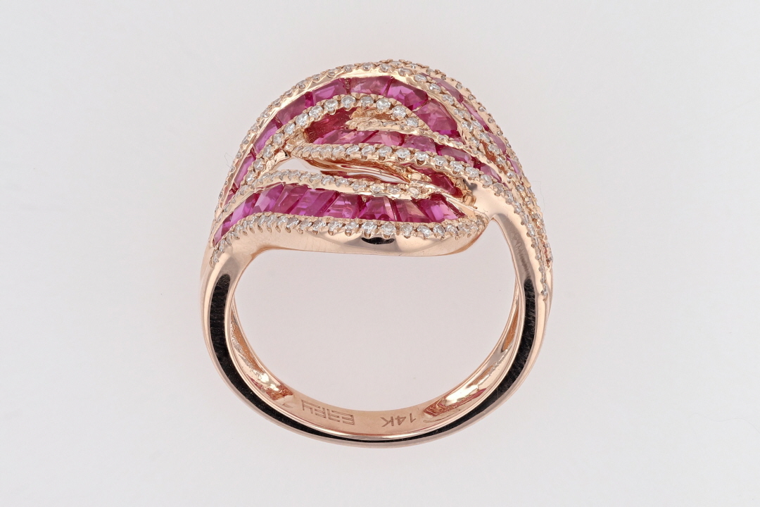 EFFY Ruby Royale® 4.00ctw Ruby and Diamond Statement Ring 14k Yellow ...