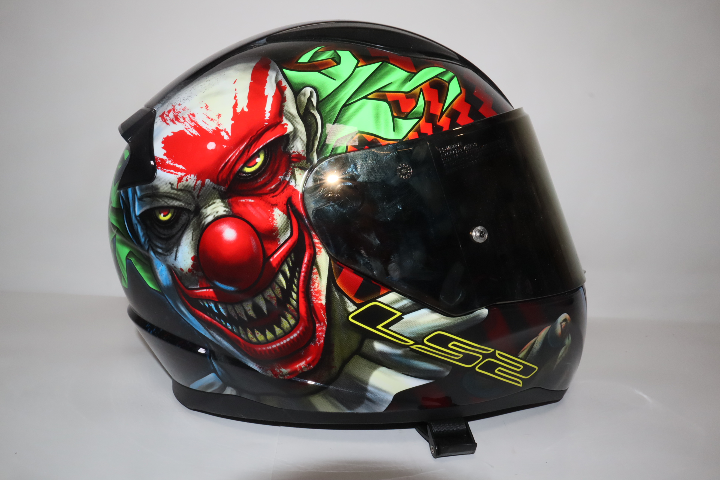 LS2 Helmets Happy Dreams Zombie Clown Rapid Street FMVSS NO.218 Full ...