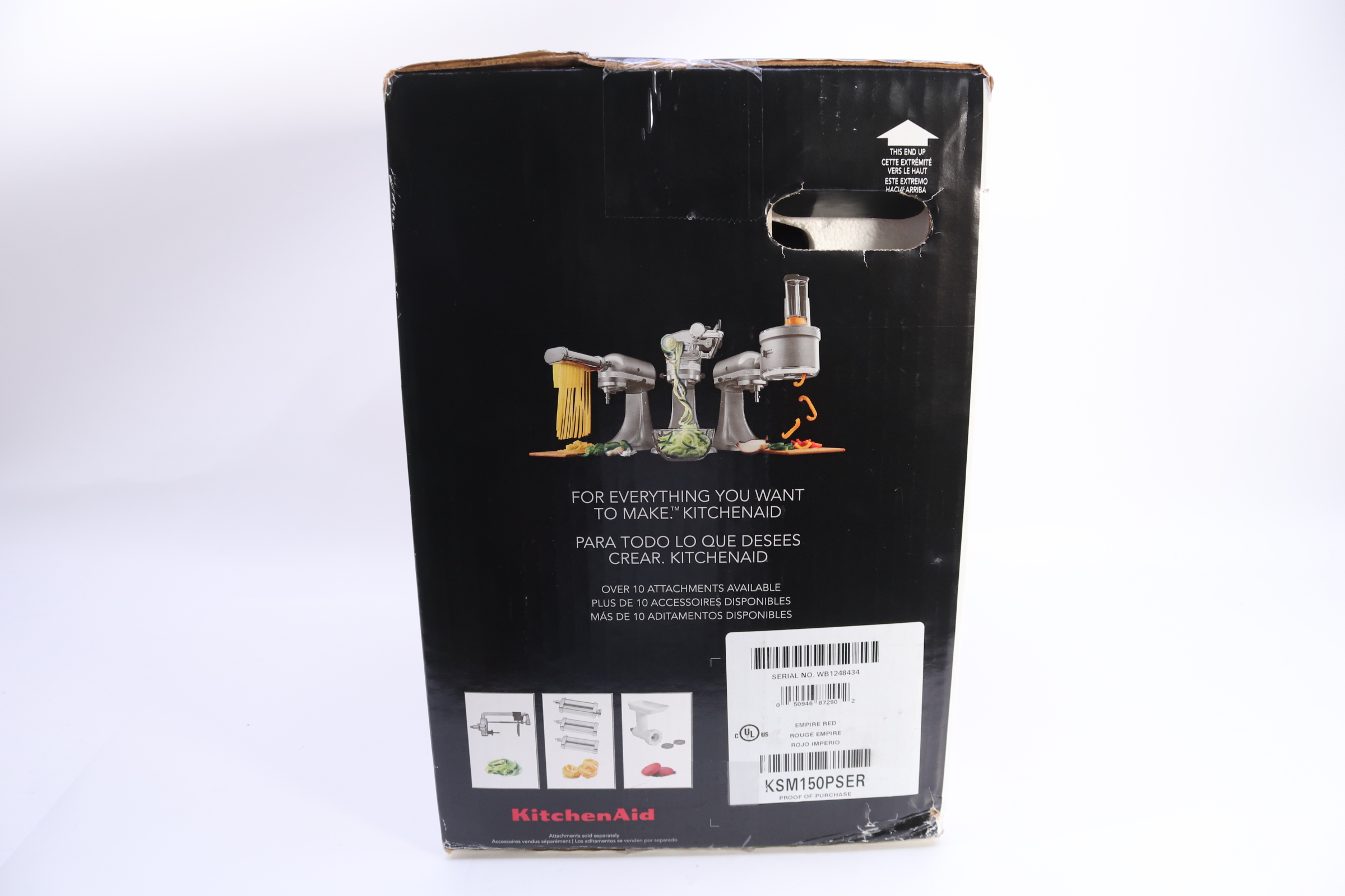 KitchenAid KSM150PSER 5-Quart Tilt-Head Stand Mixer - Red Artisan Series