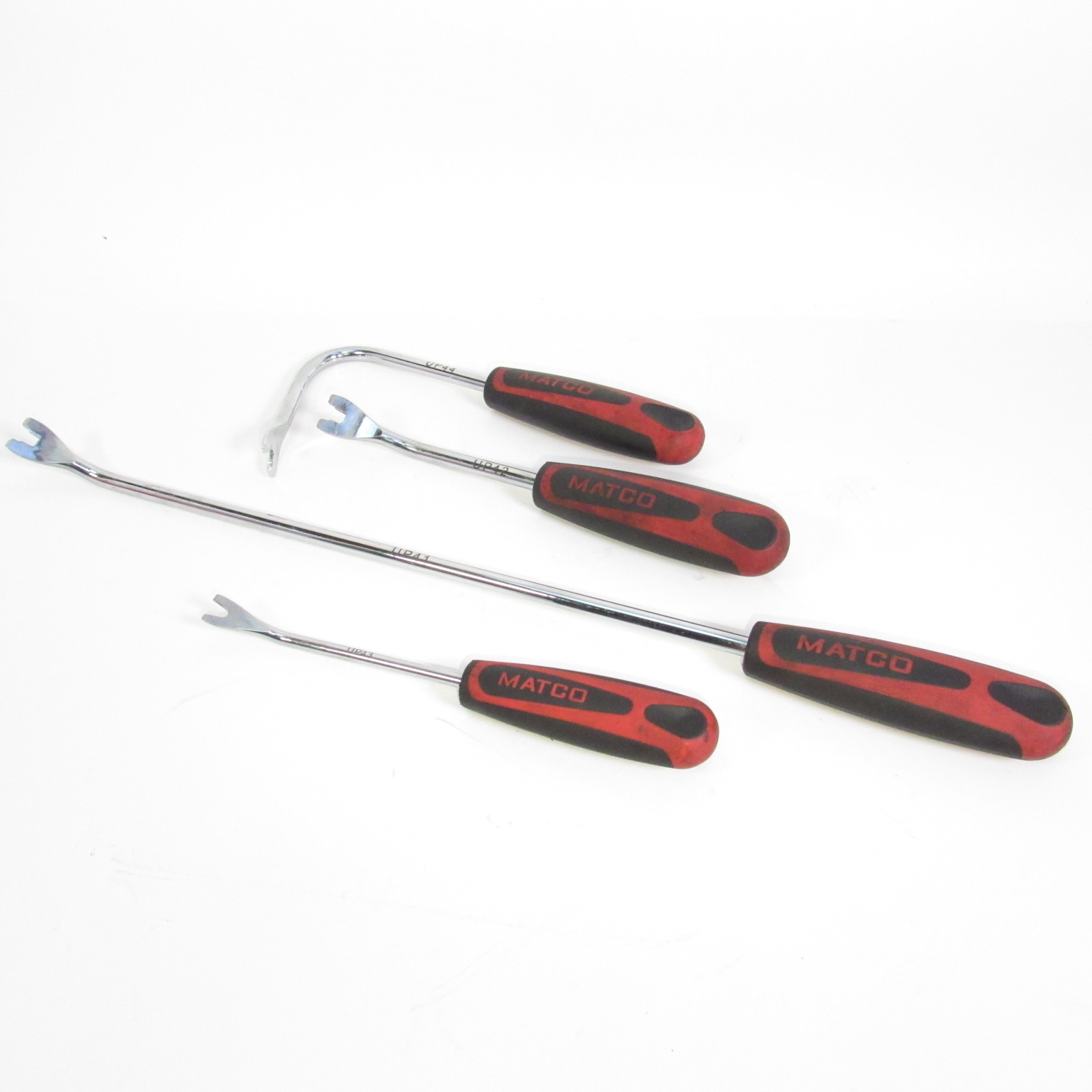 Matco Tools UP4SET 4-Piece Upholstery Remover Set - Red/Black Handle