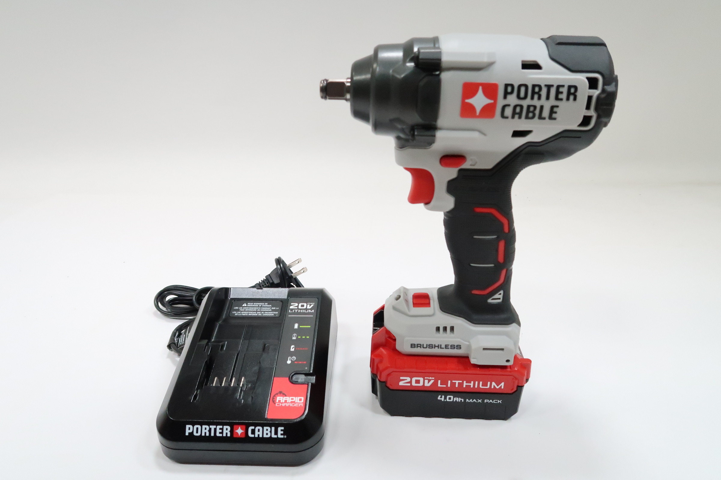 Porter Cable PCCF920 20V MAX Lithium-Ion Cordless 1/2 in. Impact Wrench ...