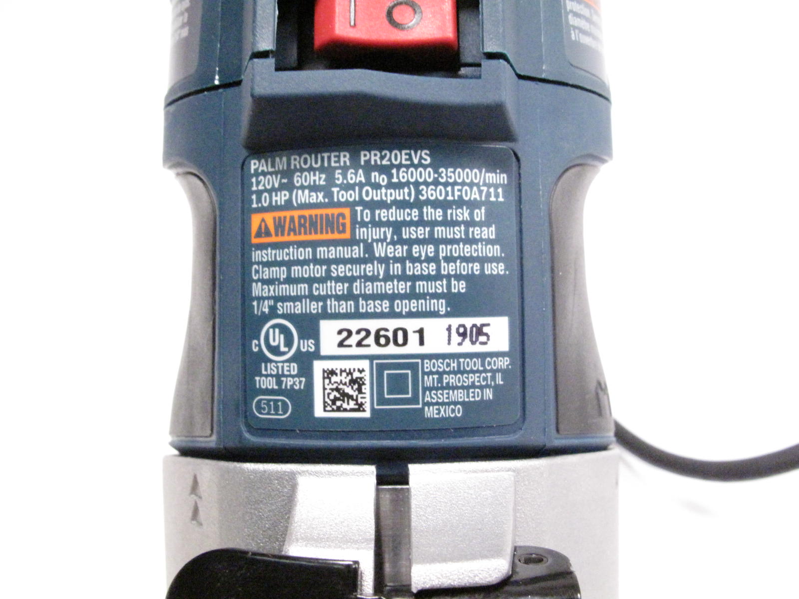 Bosch PR20EVS 5.6 Amp 1 HP 120-Volt Variable-Speed Fixed Base Corded ...