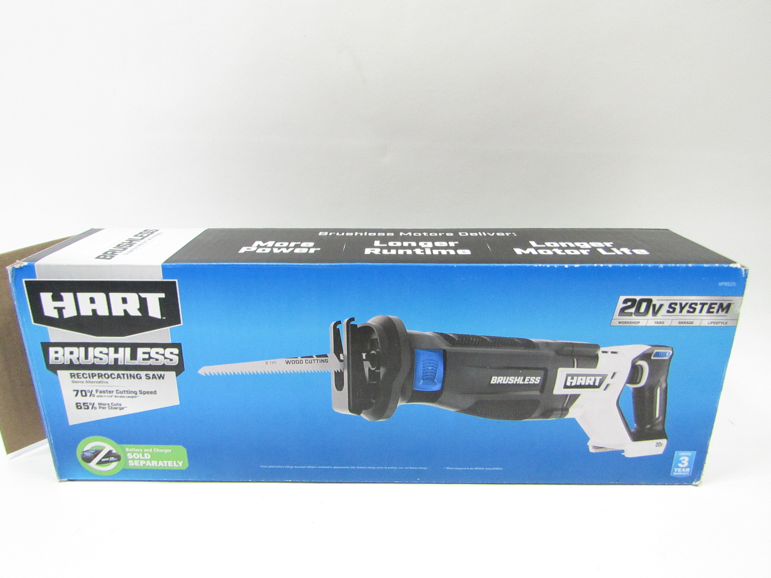 HART HPRS25 20V System Brushless Reciprocating Saw