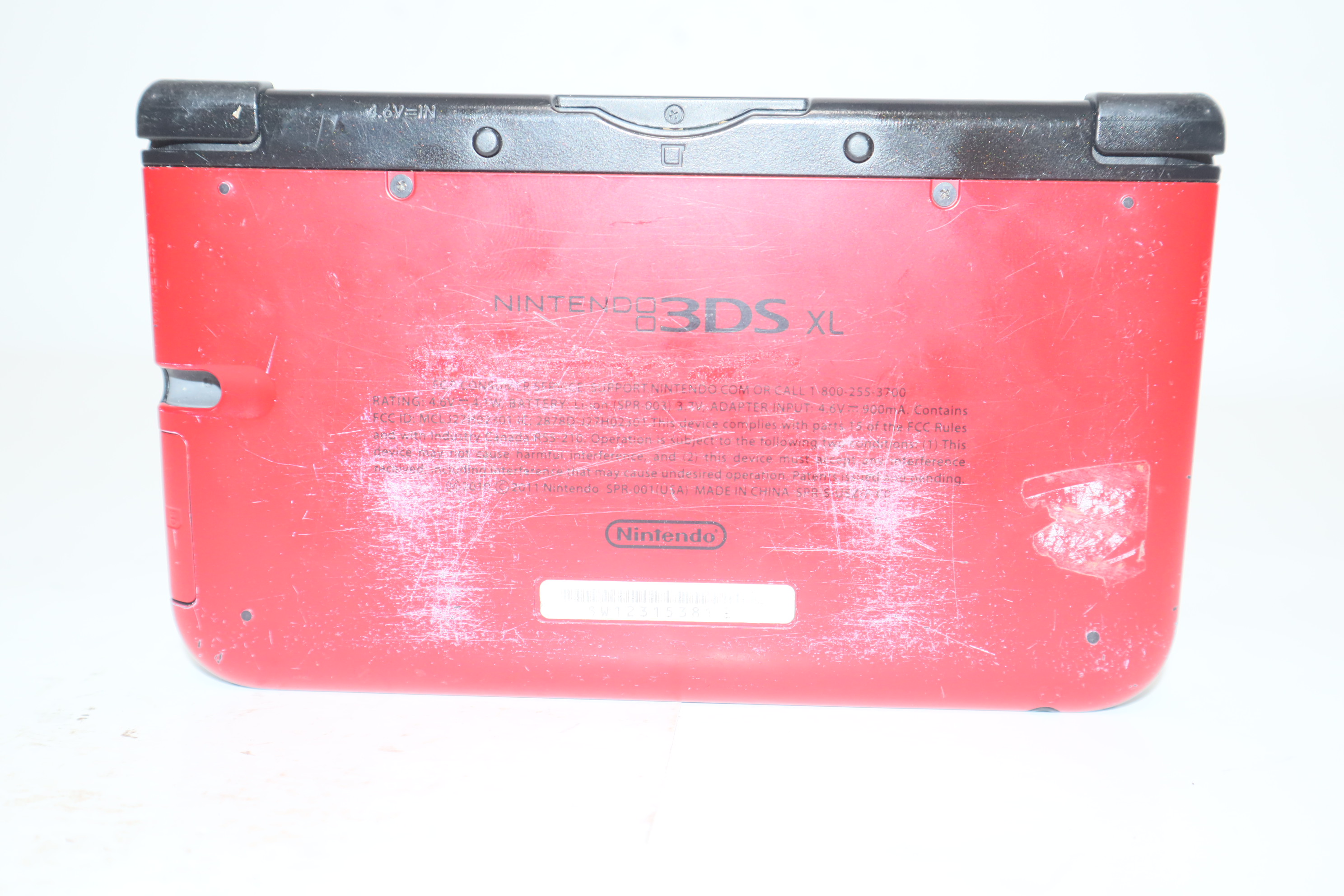 Nintendo SPR-001 Red 3DS XL Older Model Wi-Fi Able Handheld Gaming Console 3812