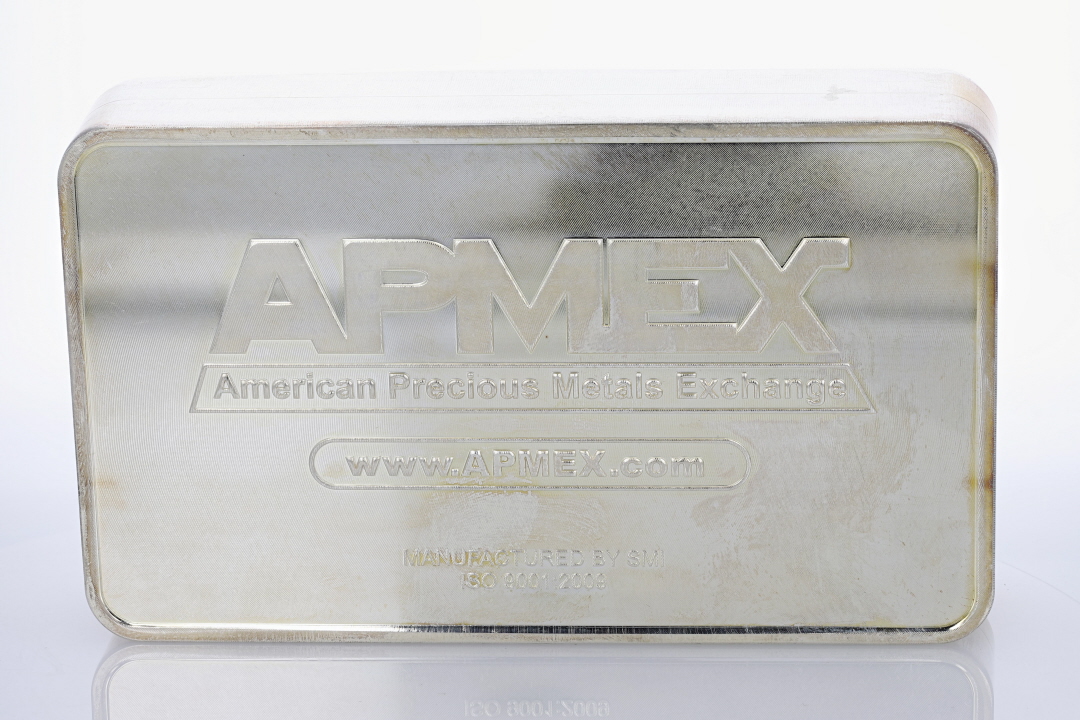 APMEX® American Precious Metals Exchange 100 Troy Ounces .999 Fine Silver Bar