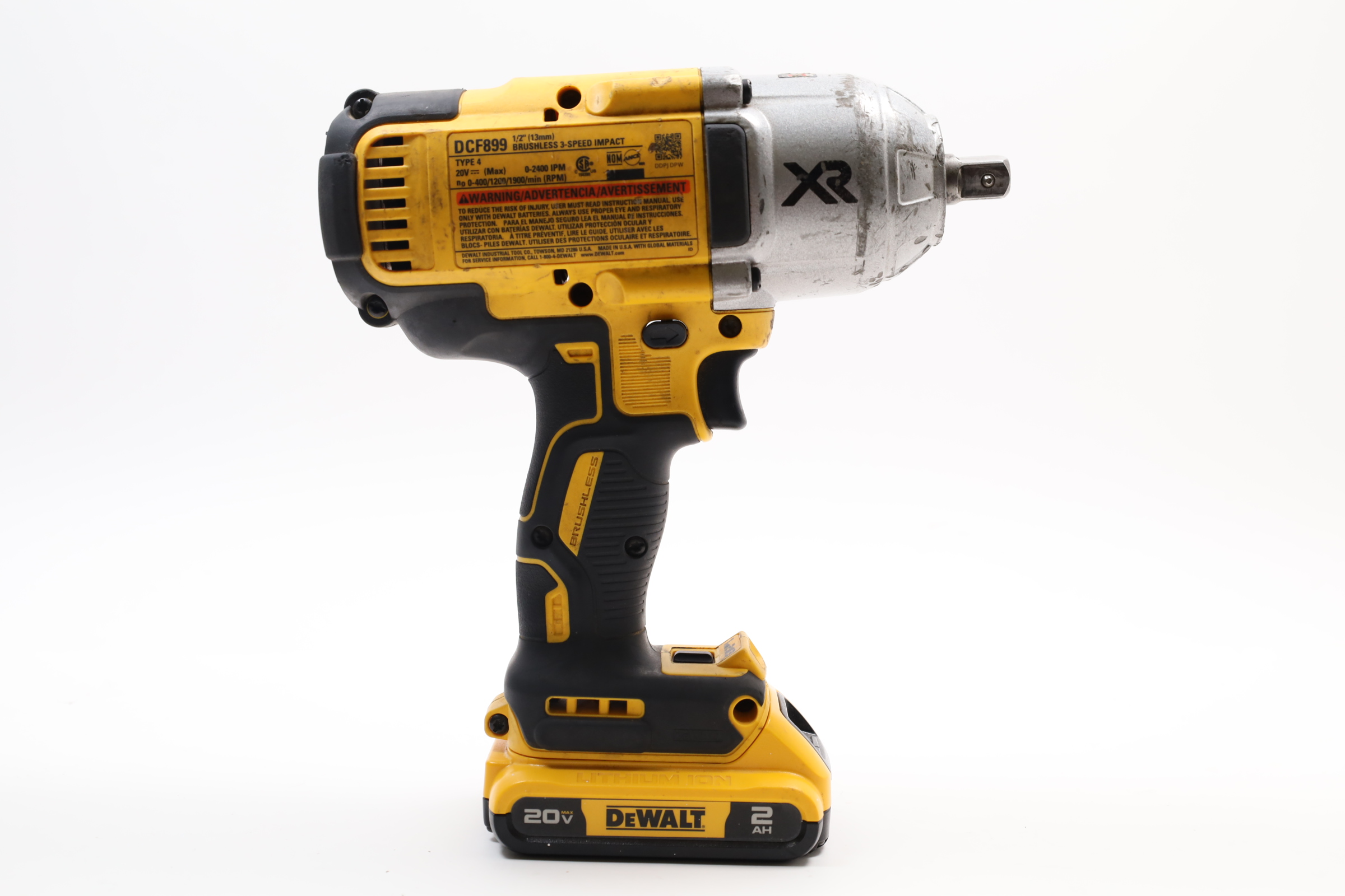 DeWalt DCF899 20V MAX XR Cordless Brushless 1/2" High Torque Impact Wrench