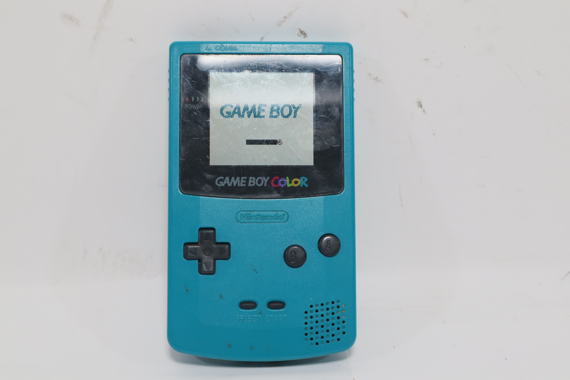 Nintendo Game Boy Color CGB-001 Blue Teal Handheld Video Gaming System 8215