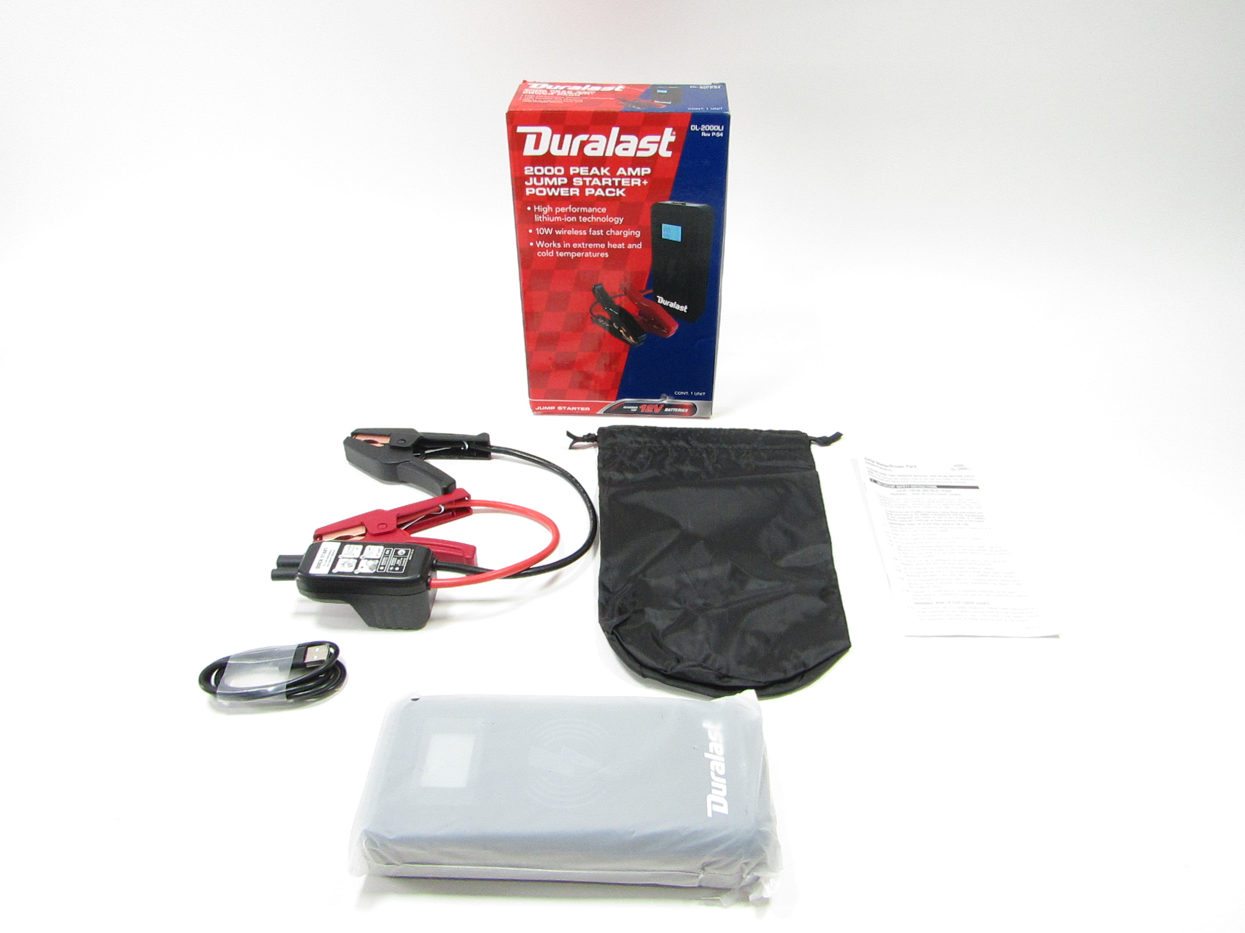 Duralast 2000 peak amp jump starter power pack store