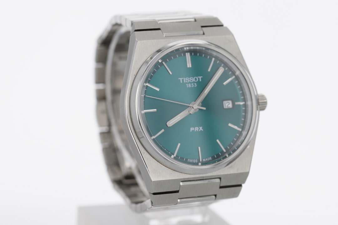 Tissot PRX Green Dial 40mm Quartz Stainless Steel Men's Wristwatch