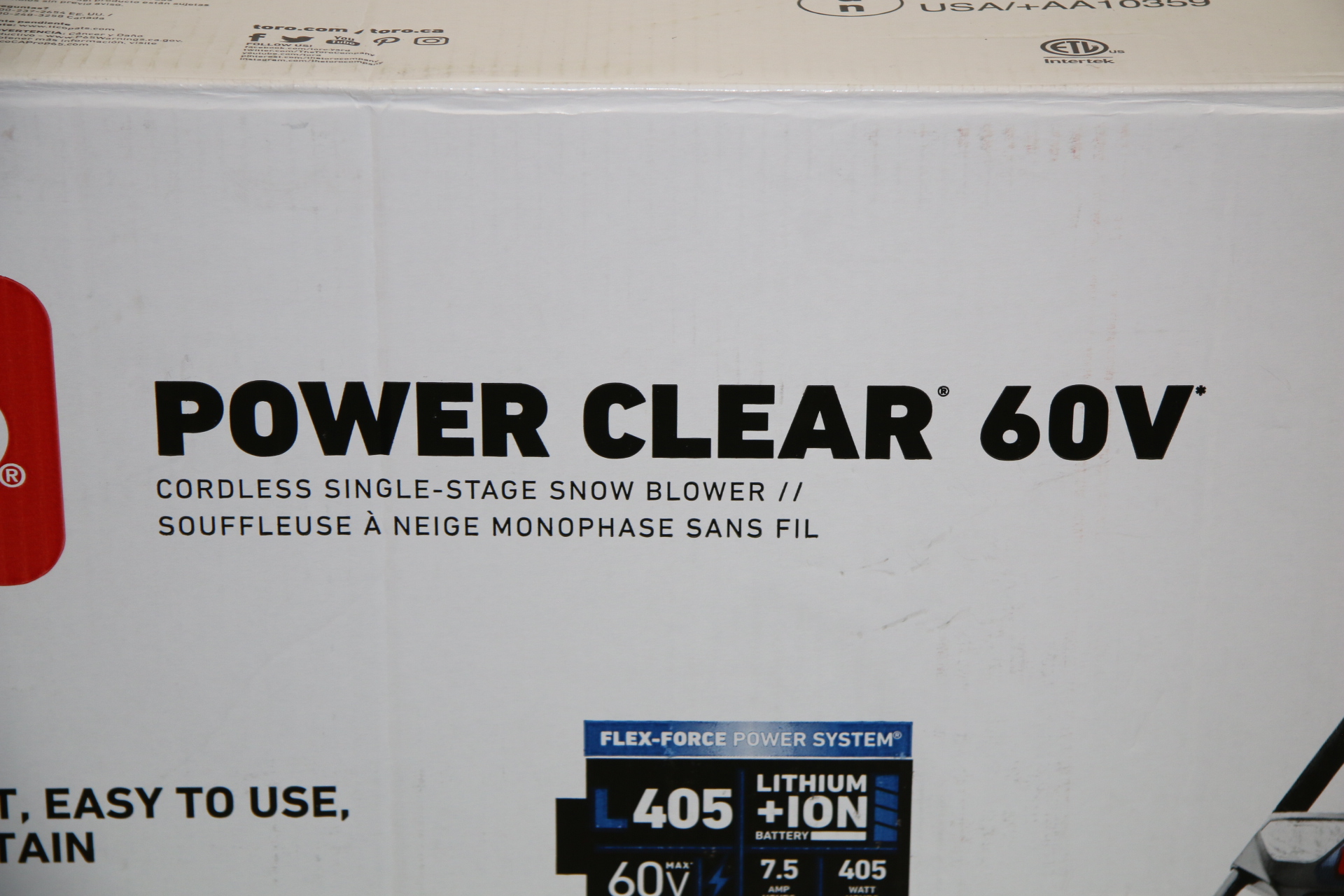 Toro 39901 21" 53 cm Power Clear e21 60V Snow Blower Local Pick Up Only