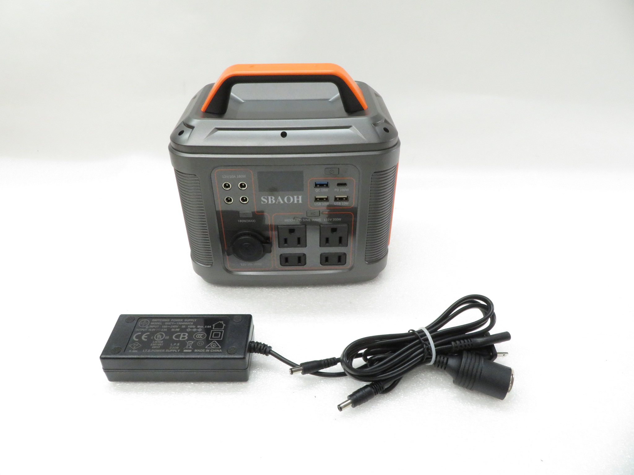 SBAOH P302 Portable Power Station 300W Solar Generator Quick Charge 110V