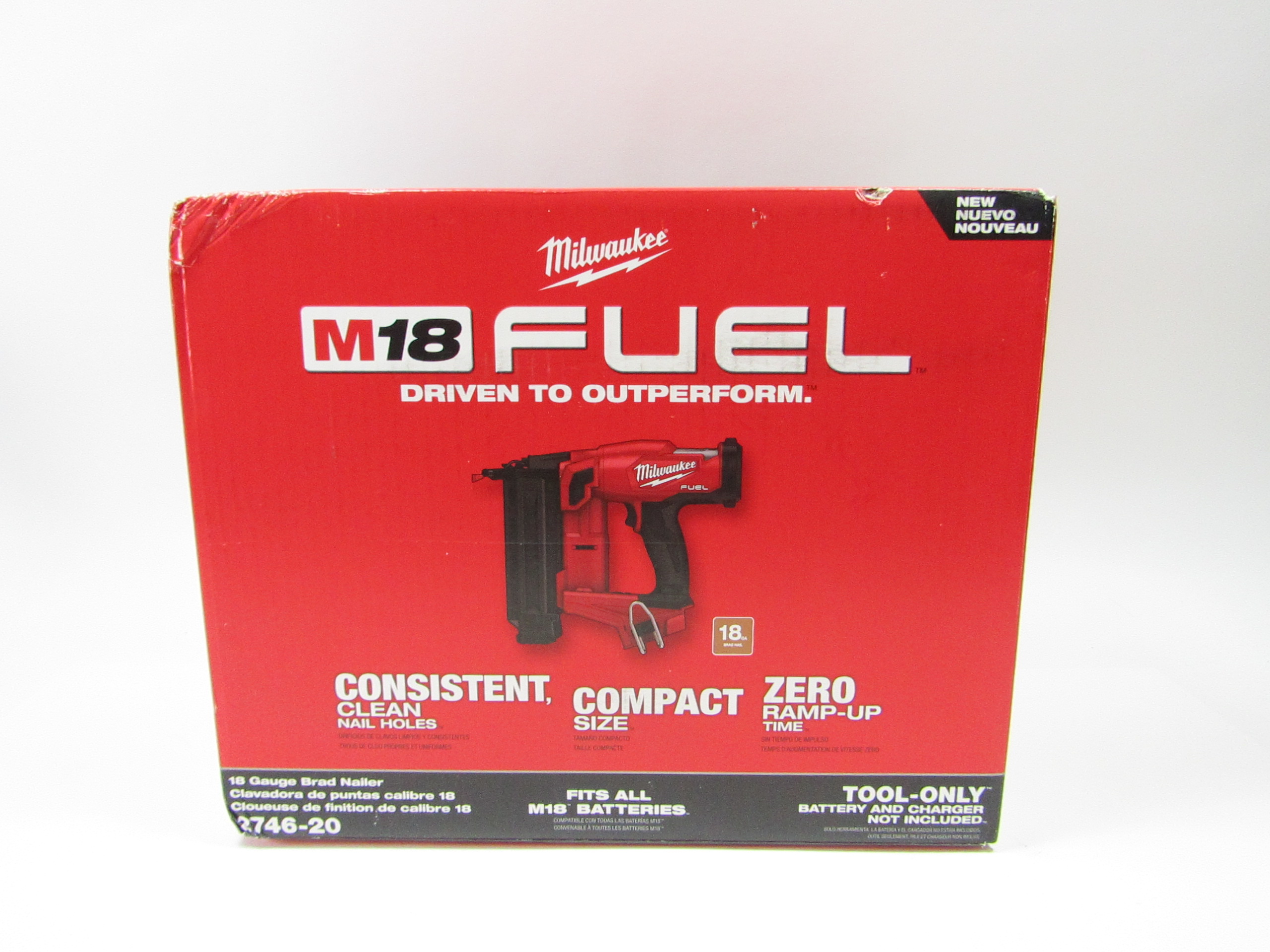 Milwaukee 2746-20 M18 FUEL Brushless Cordless Gen II 18-Gauge Brad ...
