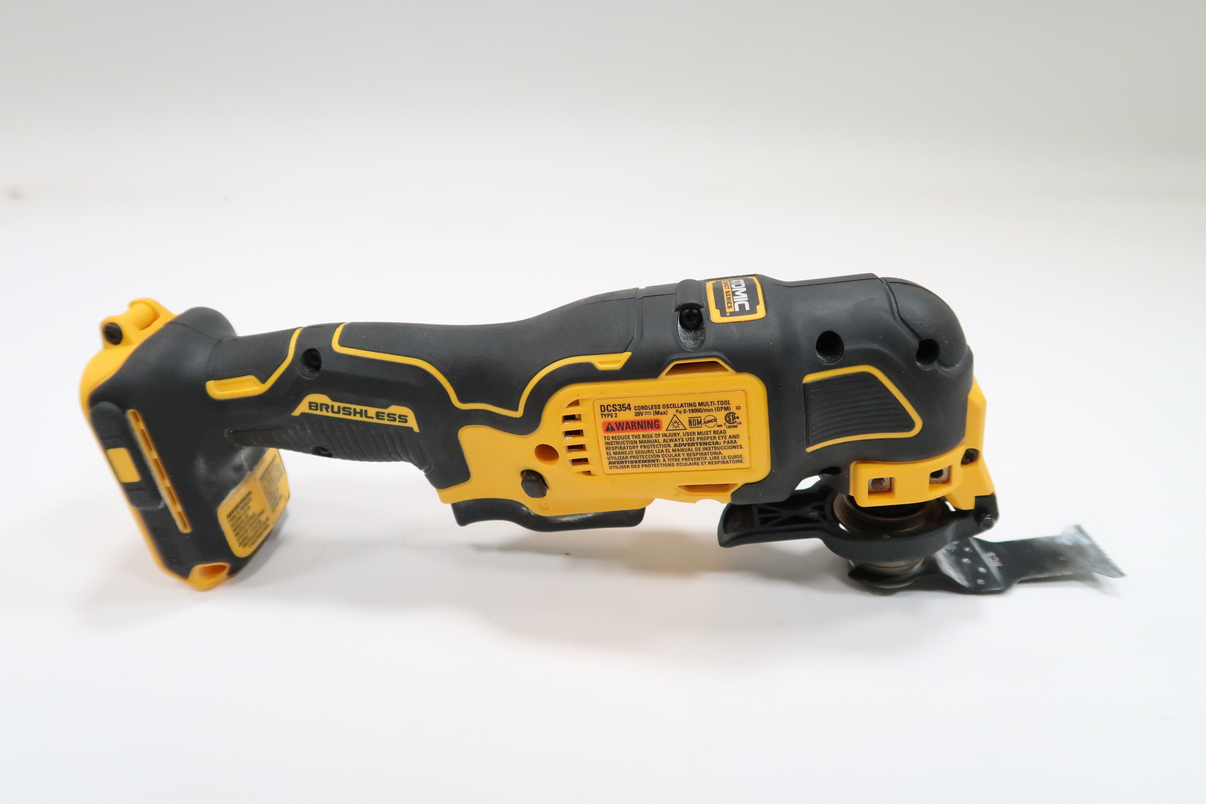 DeWalt DCS354 ATOMIC 20V MAX Cordless Brushless Oscillating Multi Tool 2731