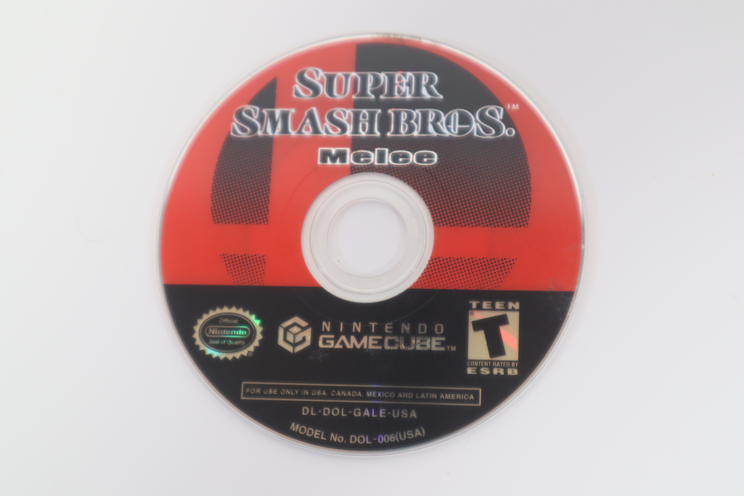 Nintendo GameCube Super Smash Bros Melee DOL-006(USA) Video Game Disc