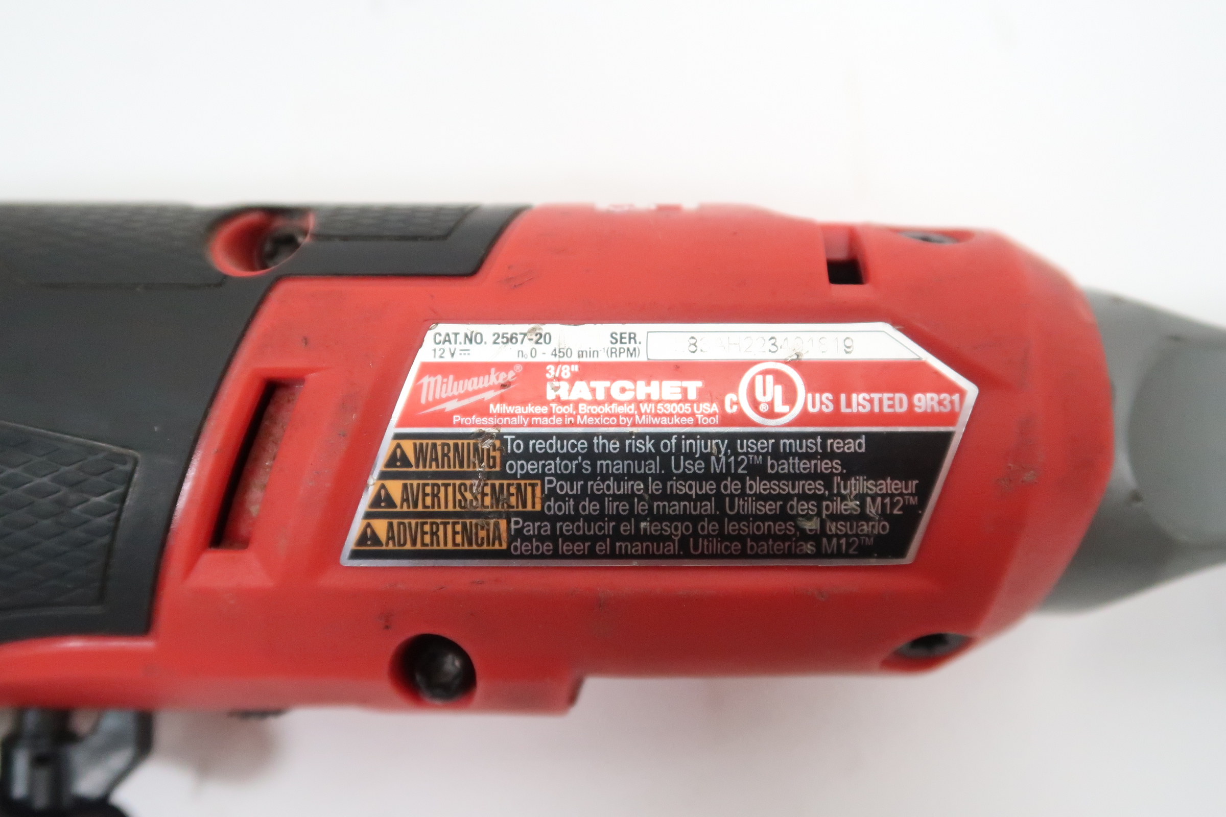 Milwaukee 2567-20 M12 FUEL 12V Li-Ion Brushless Cordless High Speed 3/8 ...