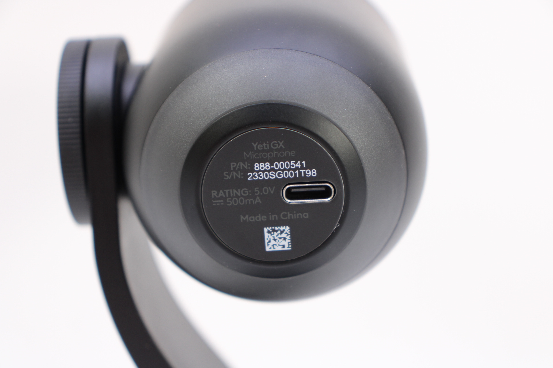 Yeti GX 888-000541 50Hz-18kHz Super-Cardioid Boom Mountable Desktop ...