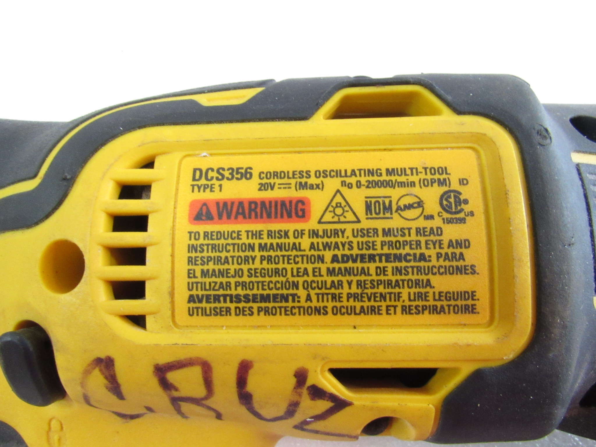 DEWALT DCS356 20-Volt MAX Brushless Lithium-Ion 3-Speed Oscillating ...