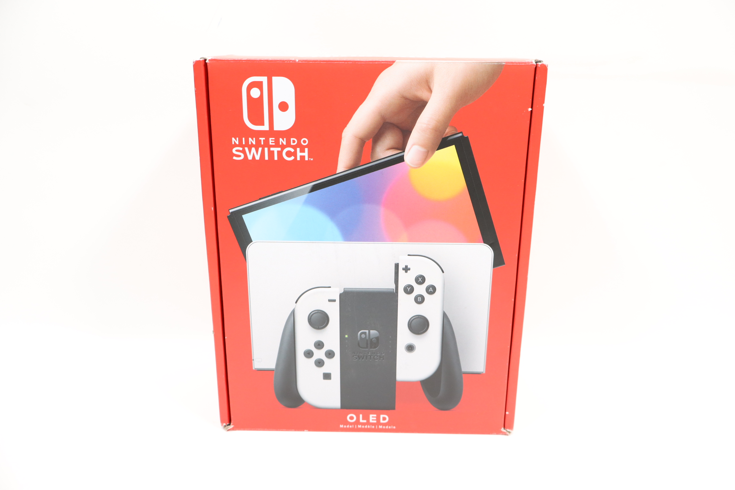 Nintendo HEG-001 Switch OLED Handheld/Home Game Console - White Joy-Cons