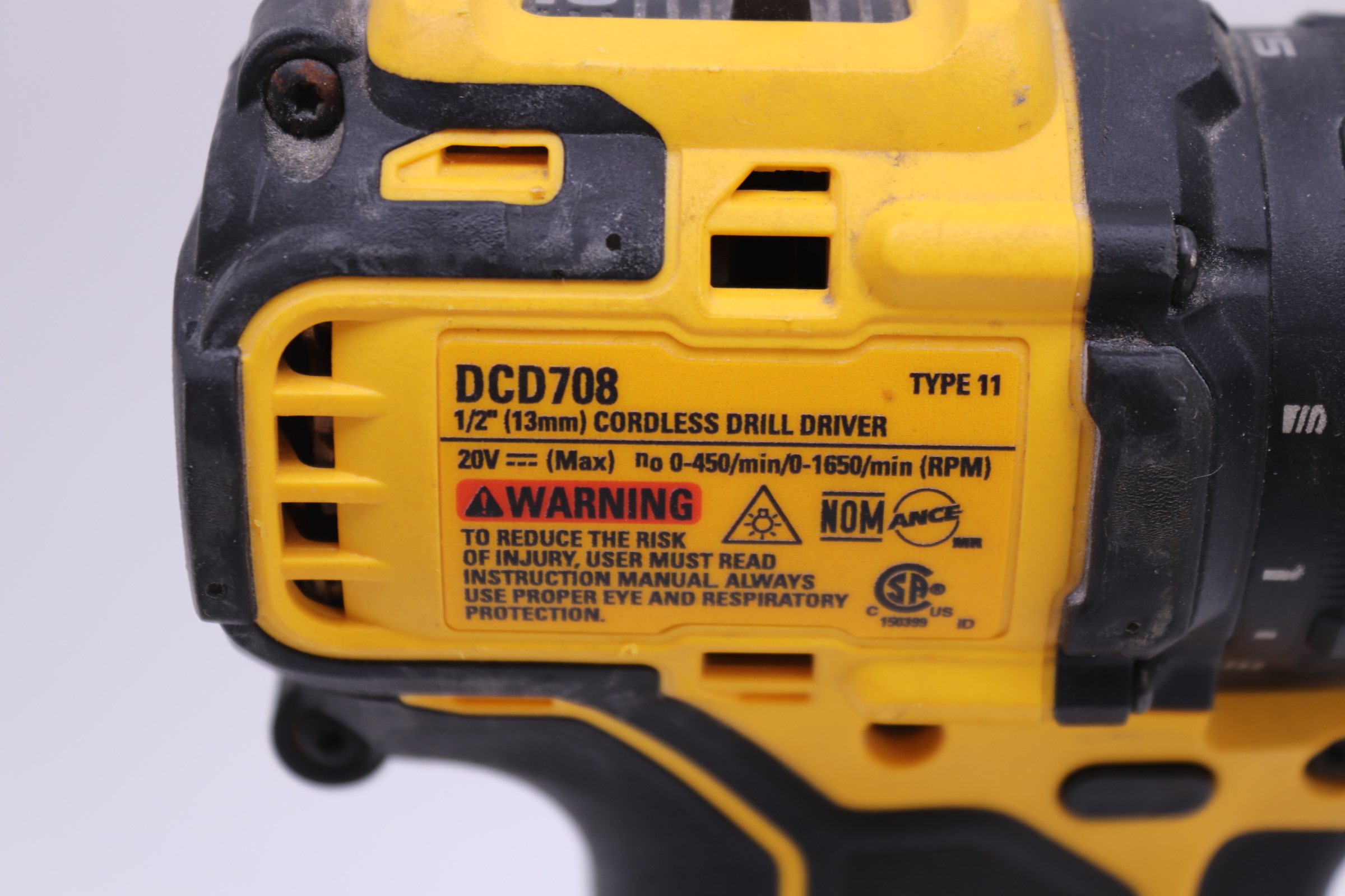 DeWalt DCD708 20V MAX Cordless Brushless Compact 1/2" Drill Driver