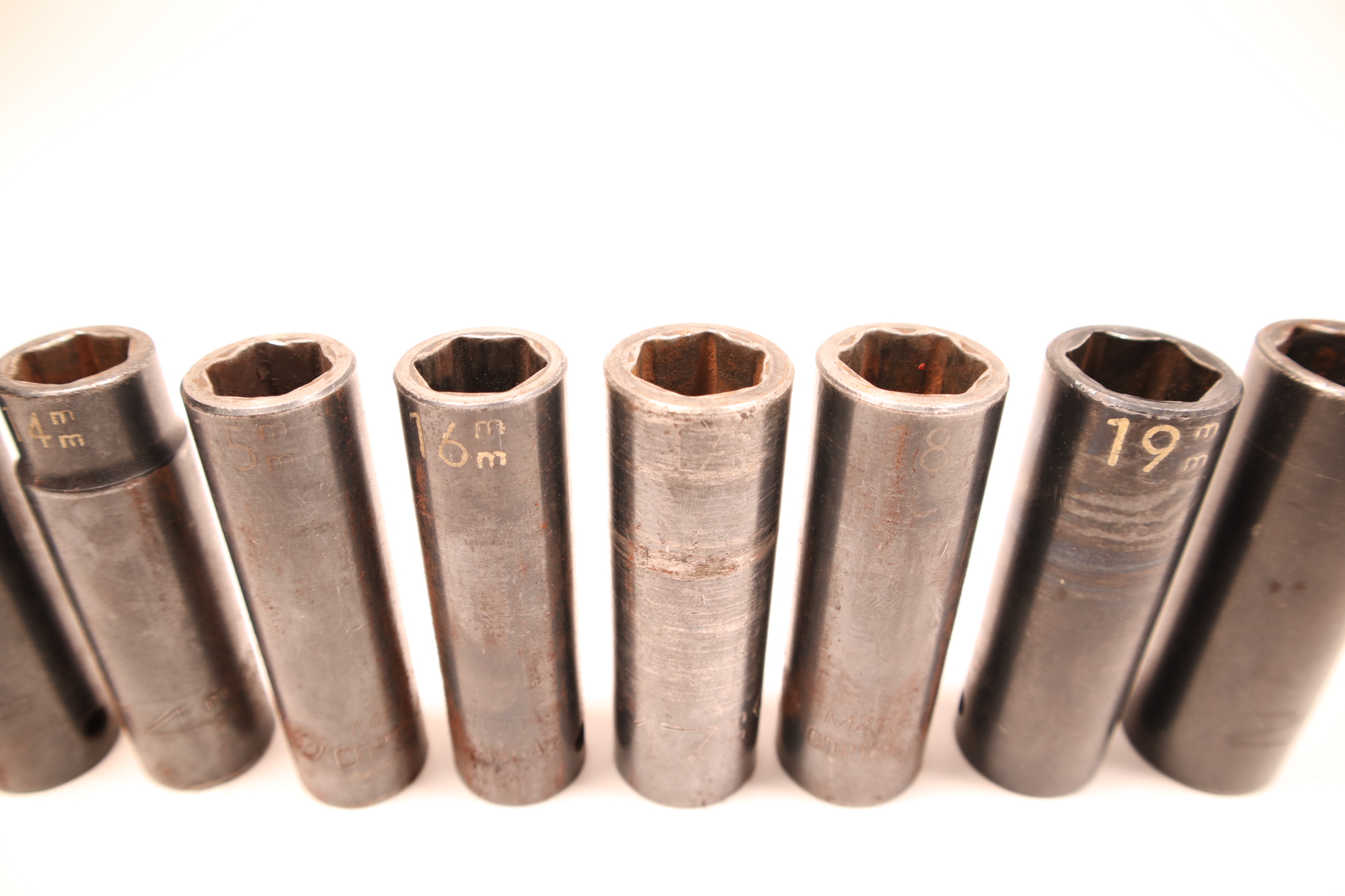 Matco SCDPM116TA 11-Piece 1/2" Deep Impact Socket Set 6PT