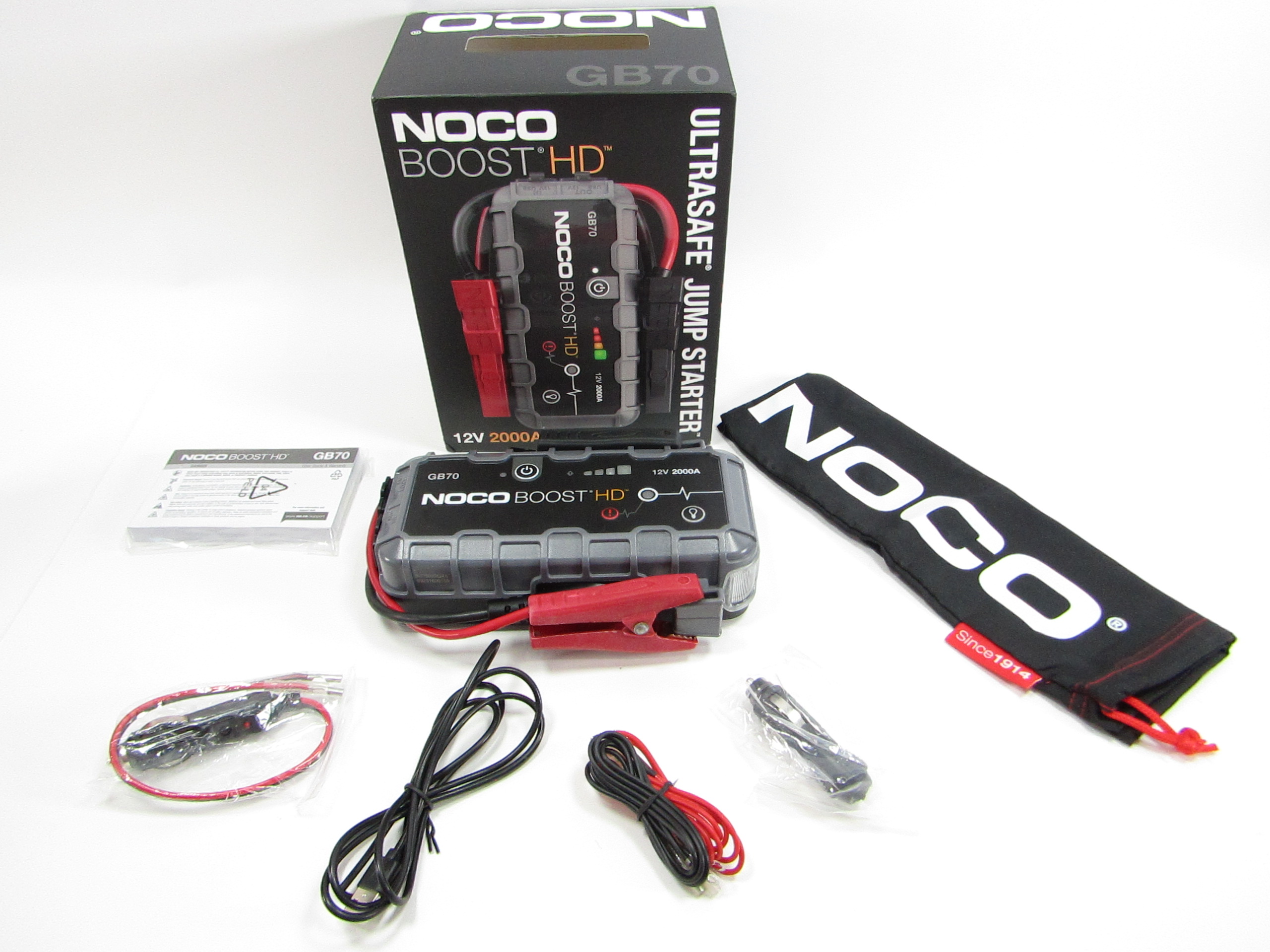 NOCO Boost HD GB70 2000-Amp 12-Volt UltraSafe Lithium Jump Starter