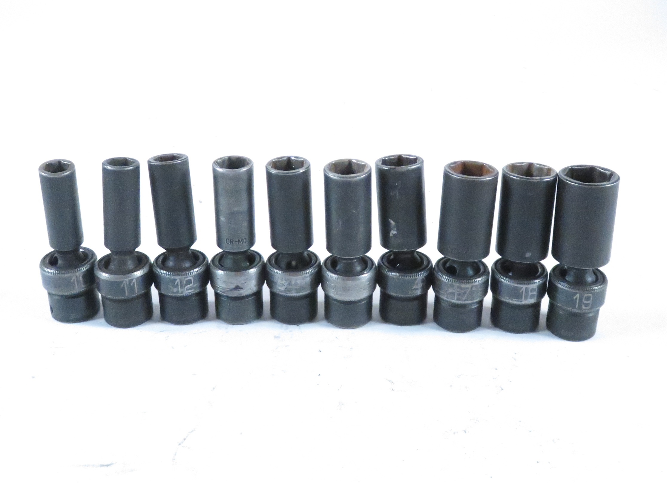 Matco Tools SBUPM106V 10pc 3/8" Drive Metric 6pt ADV Universal Swivel ...