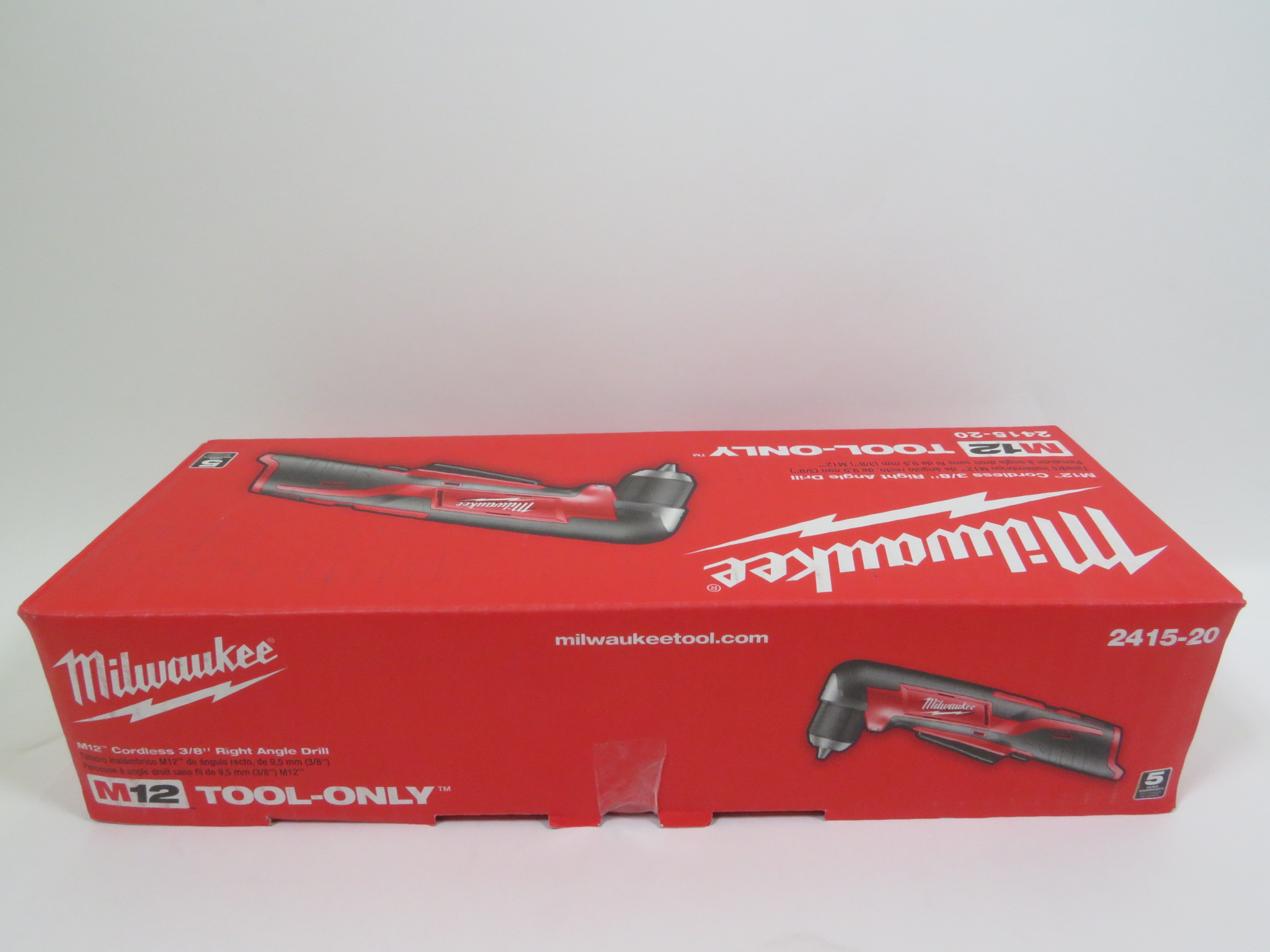 Milwaukee 2415-20 M12 Cordless 3/8" Brushless Right Angle Drill