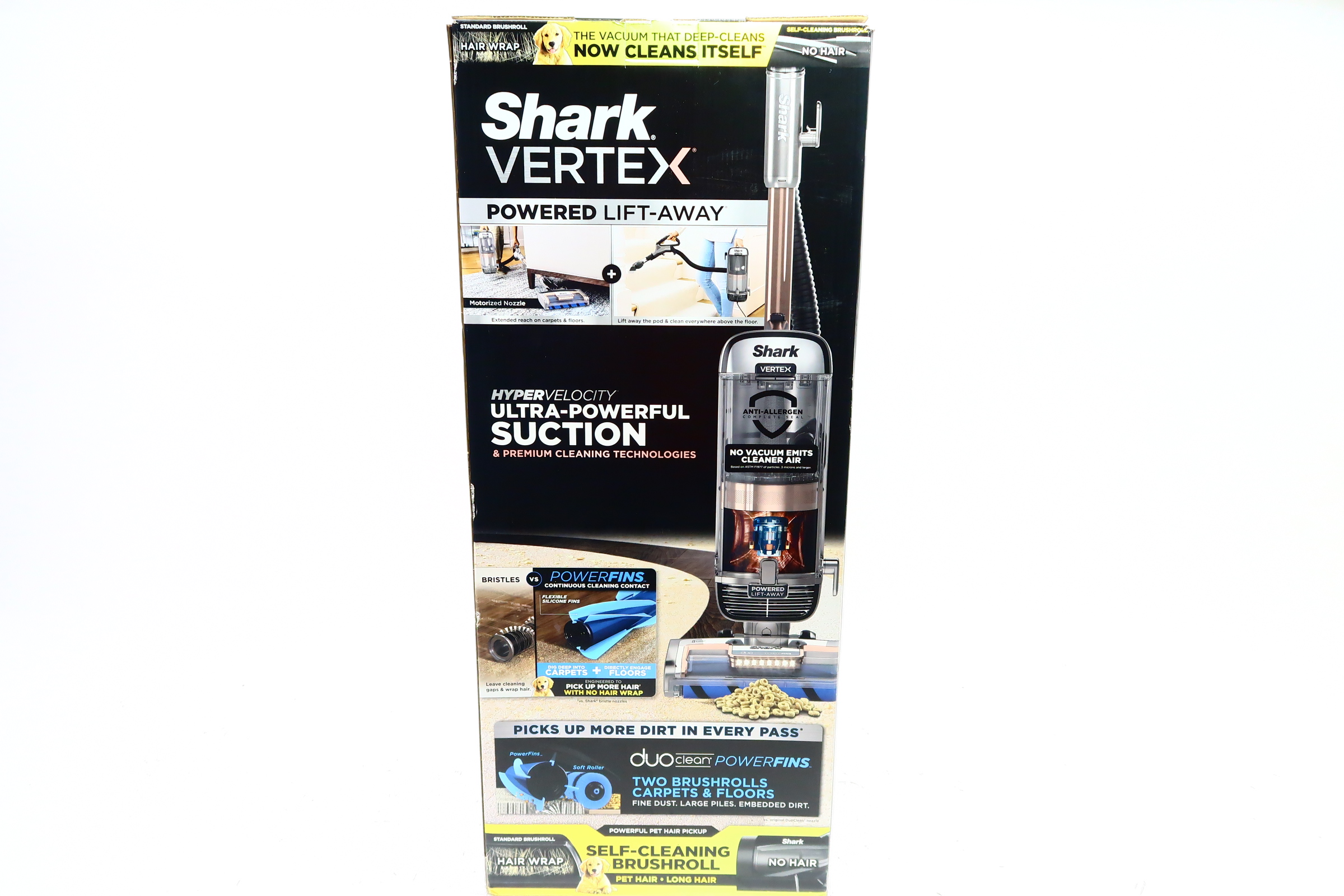Shark AZ2002 Vertex DuoClean PowerFin Corded Upright Vacuum