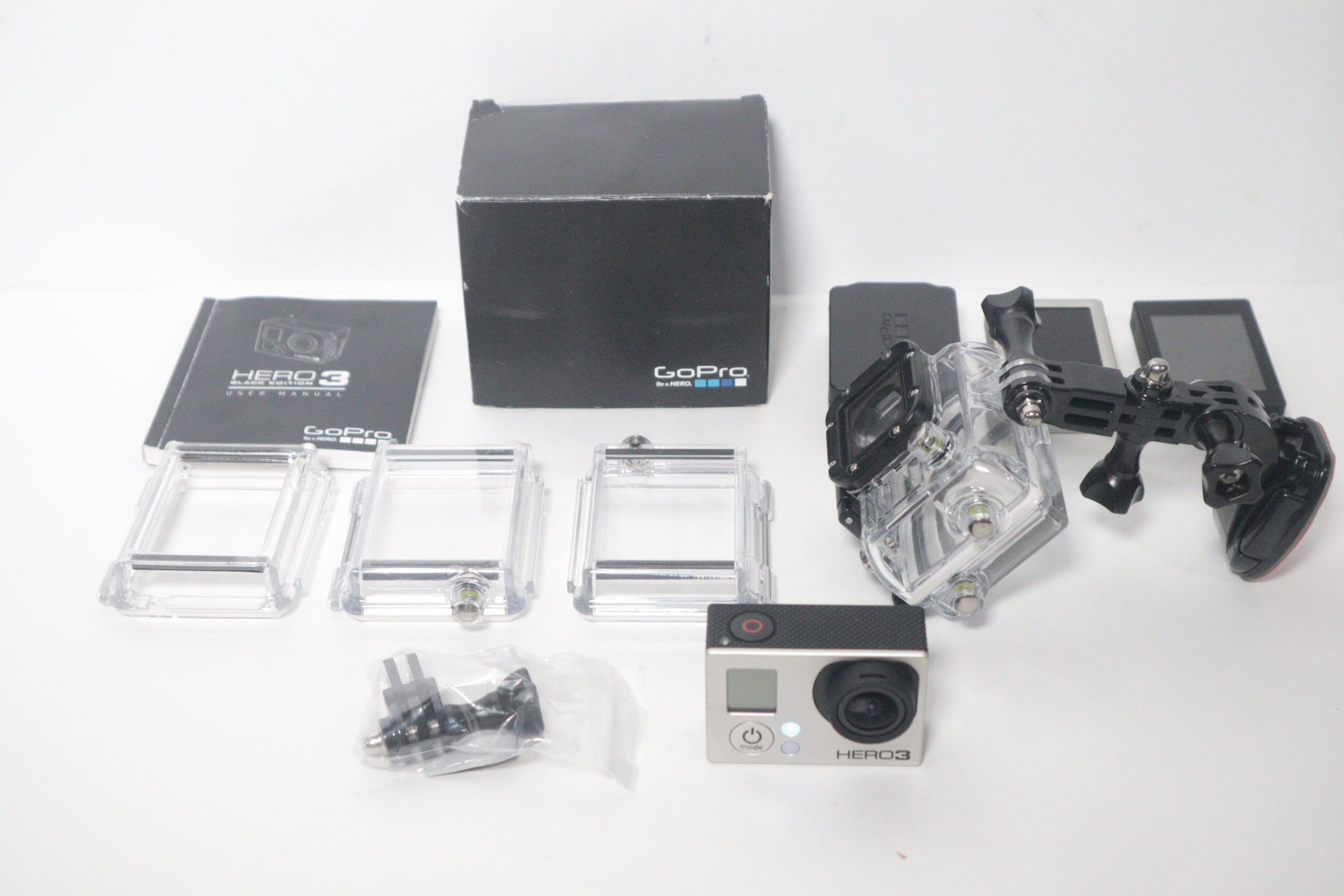 GoPro HERO3 Silver Edition CHDHN-301 1080p Compact Camcorder / 2 ...