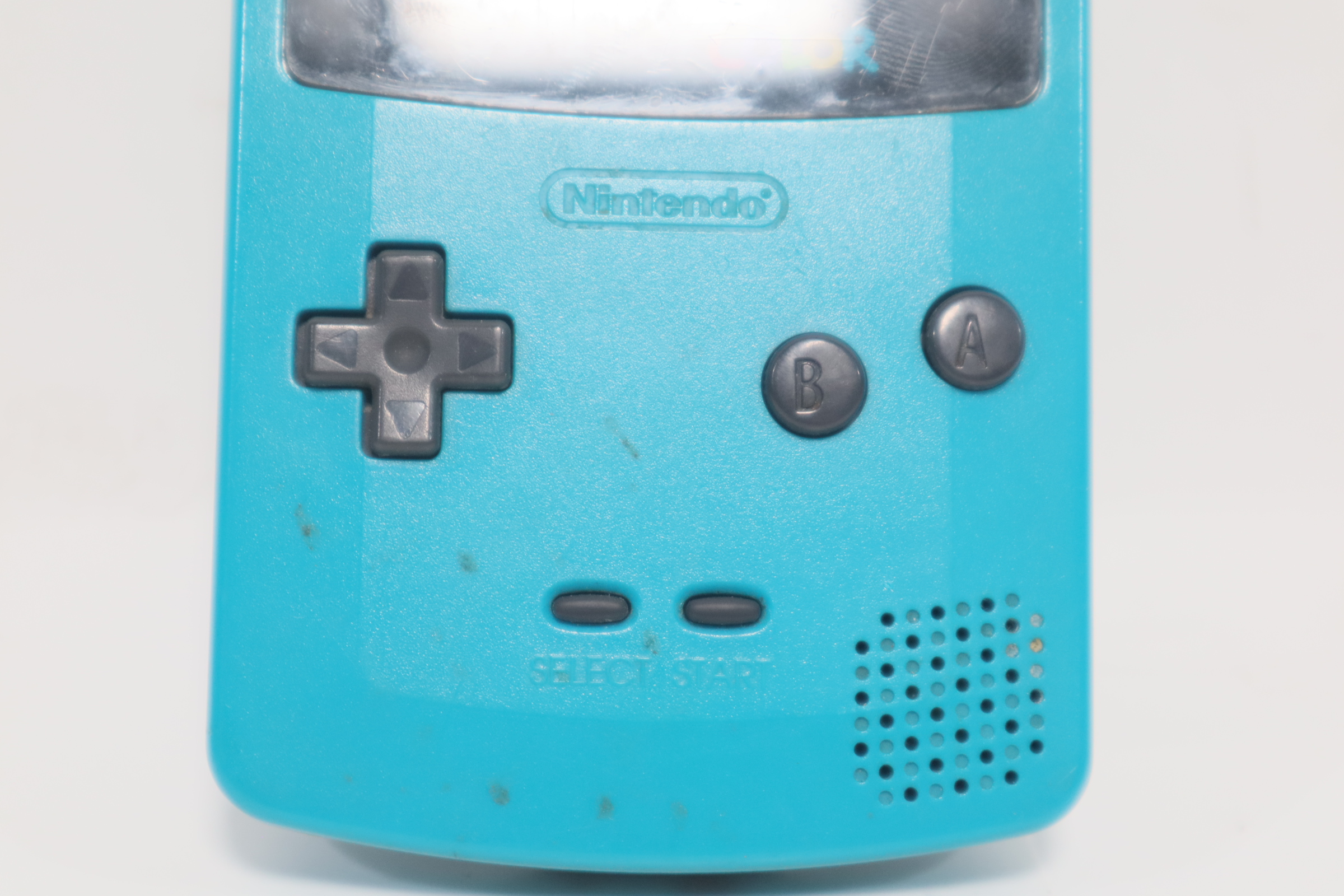 Nintendo Game Boy Color CGB-001 Blue Teal Handheld Video Gaming System 8215