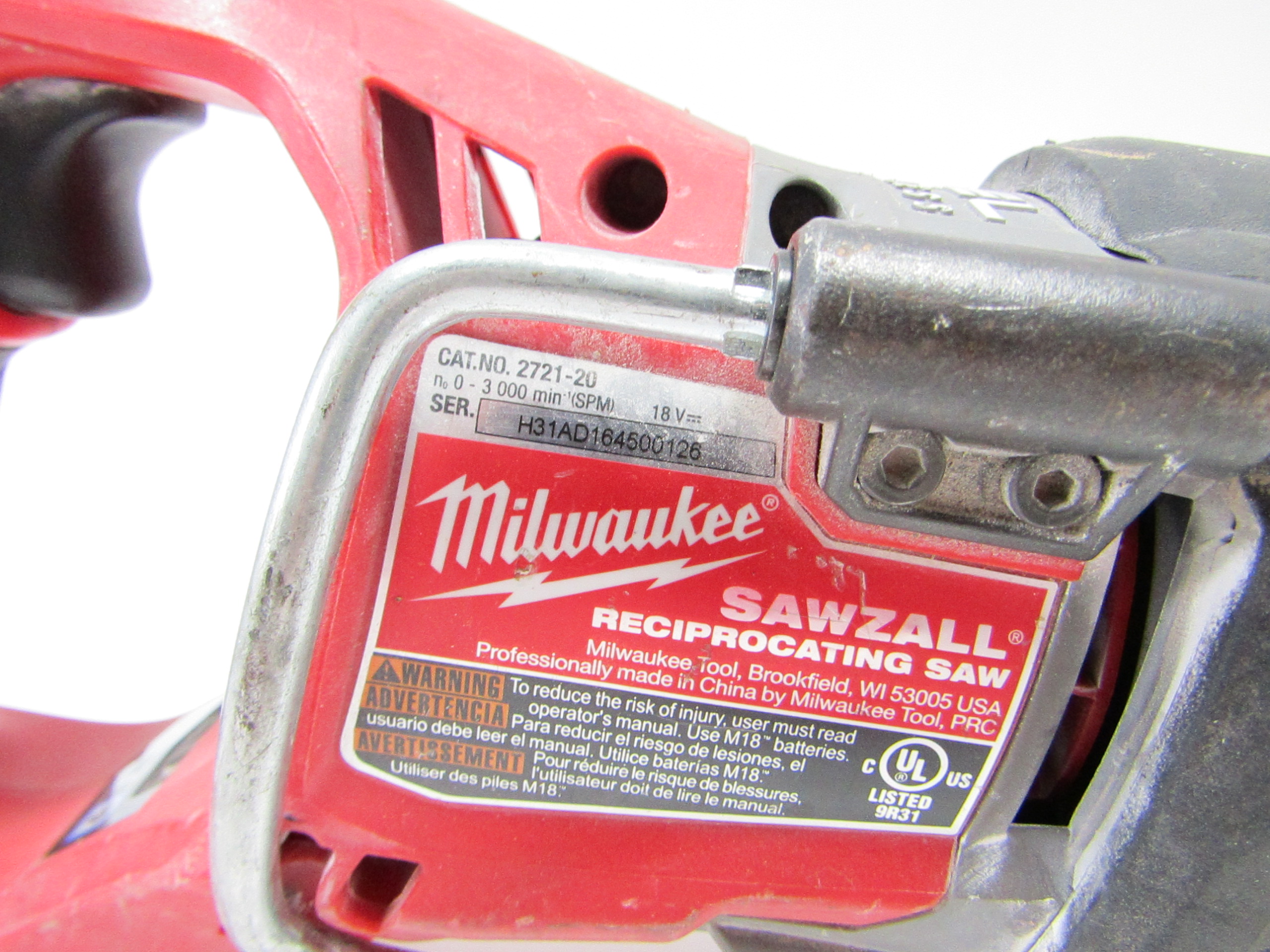 Milwaukee 2721-20 M18 FUEL Cordless Brushless Reciprocating Saw 6801