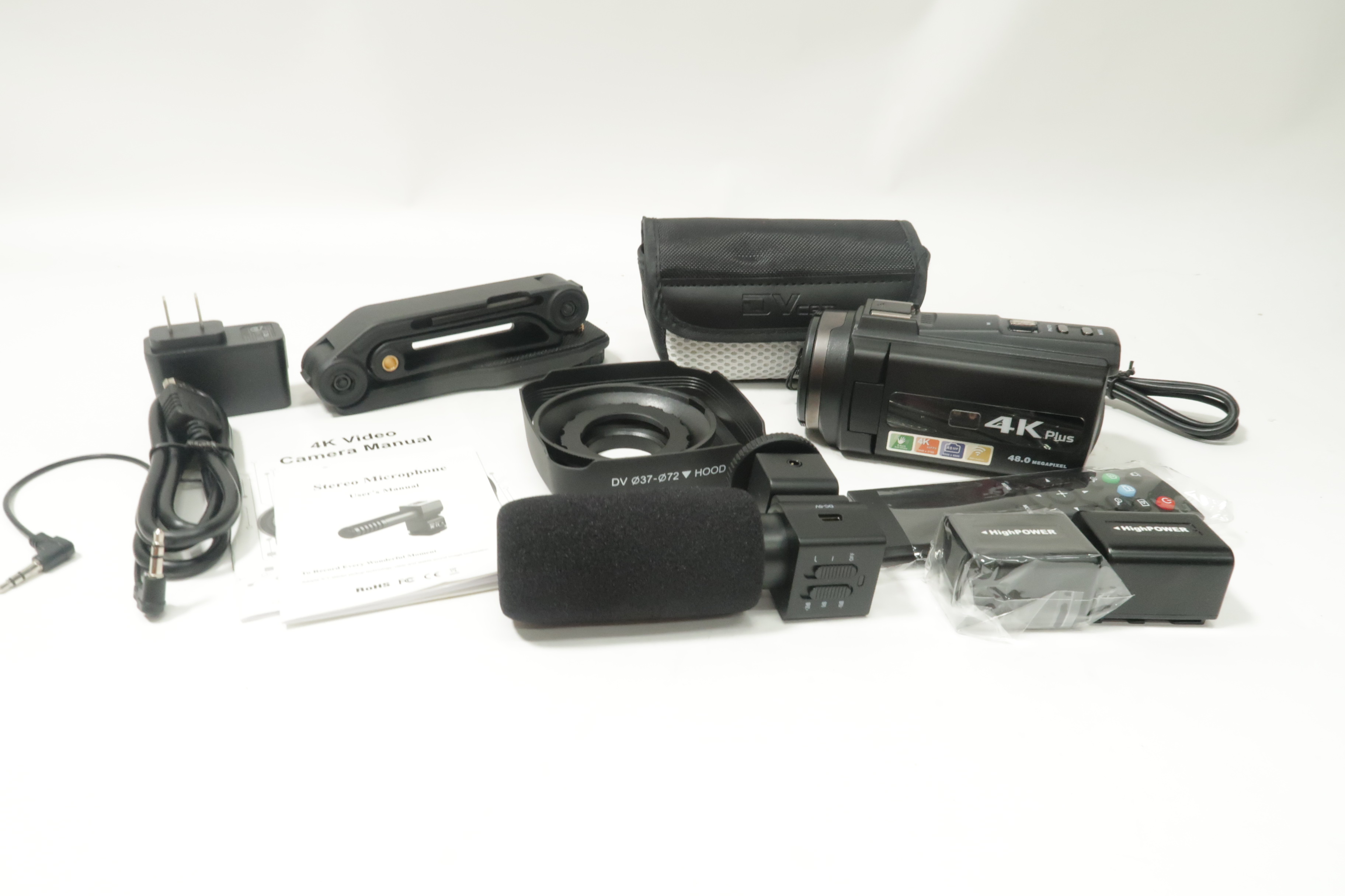 Camcorder Video Camera 4K 56MP Video Camera 16× Digital Zoom Digital Camera