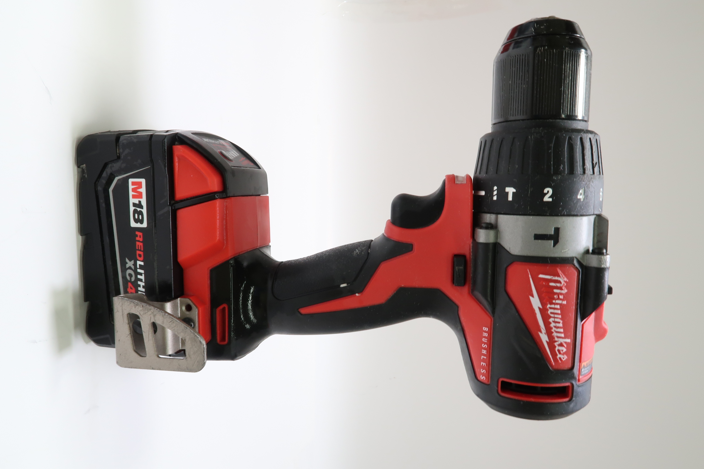 Milwaukee 2902-20 M18 18V Brushless Cordless 1/2" Compact Hammer Drill ...