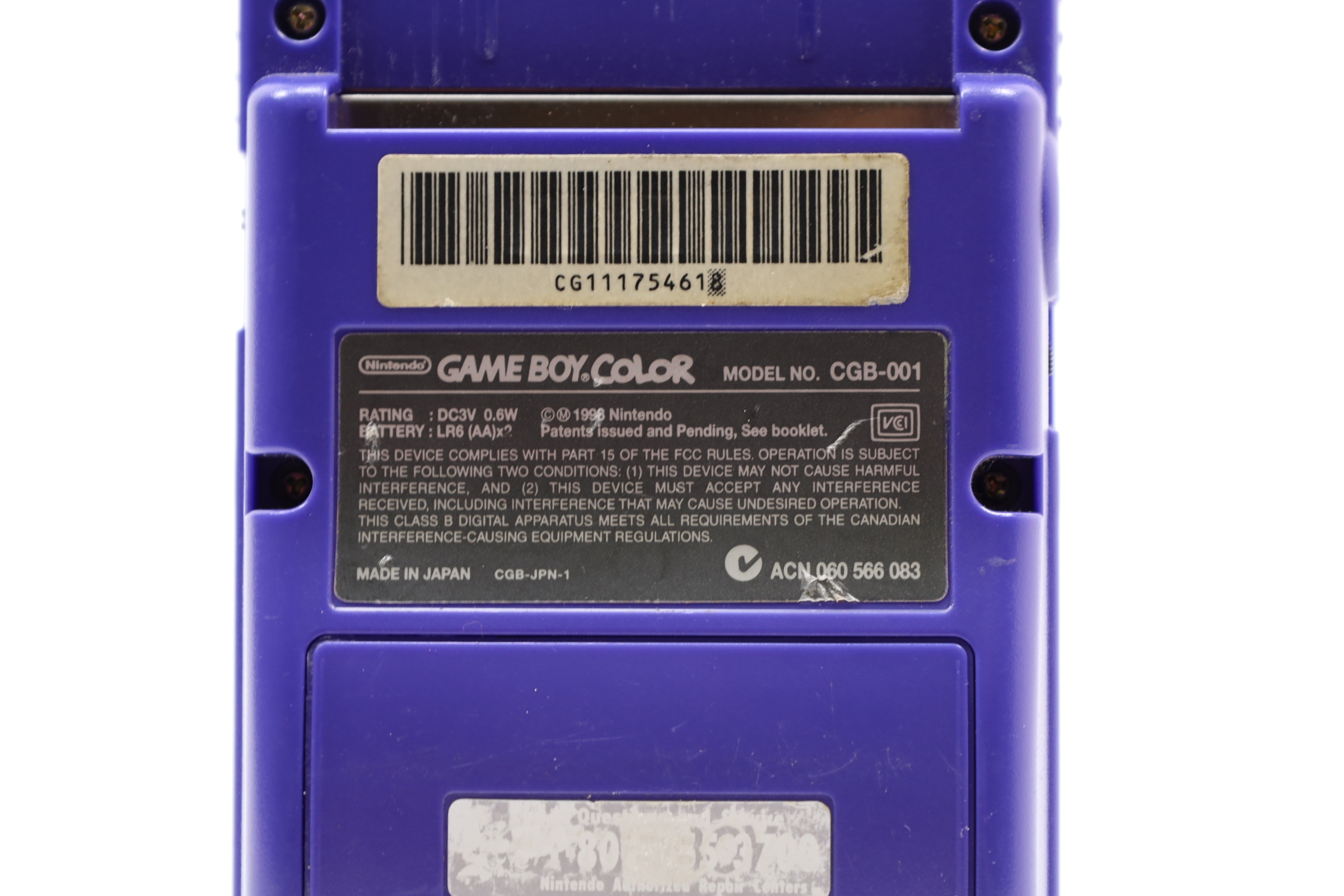 Nintendo Game Boy Color CGB-001 Portable Handheld Gaming System