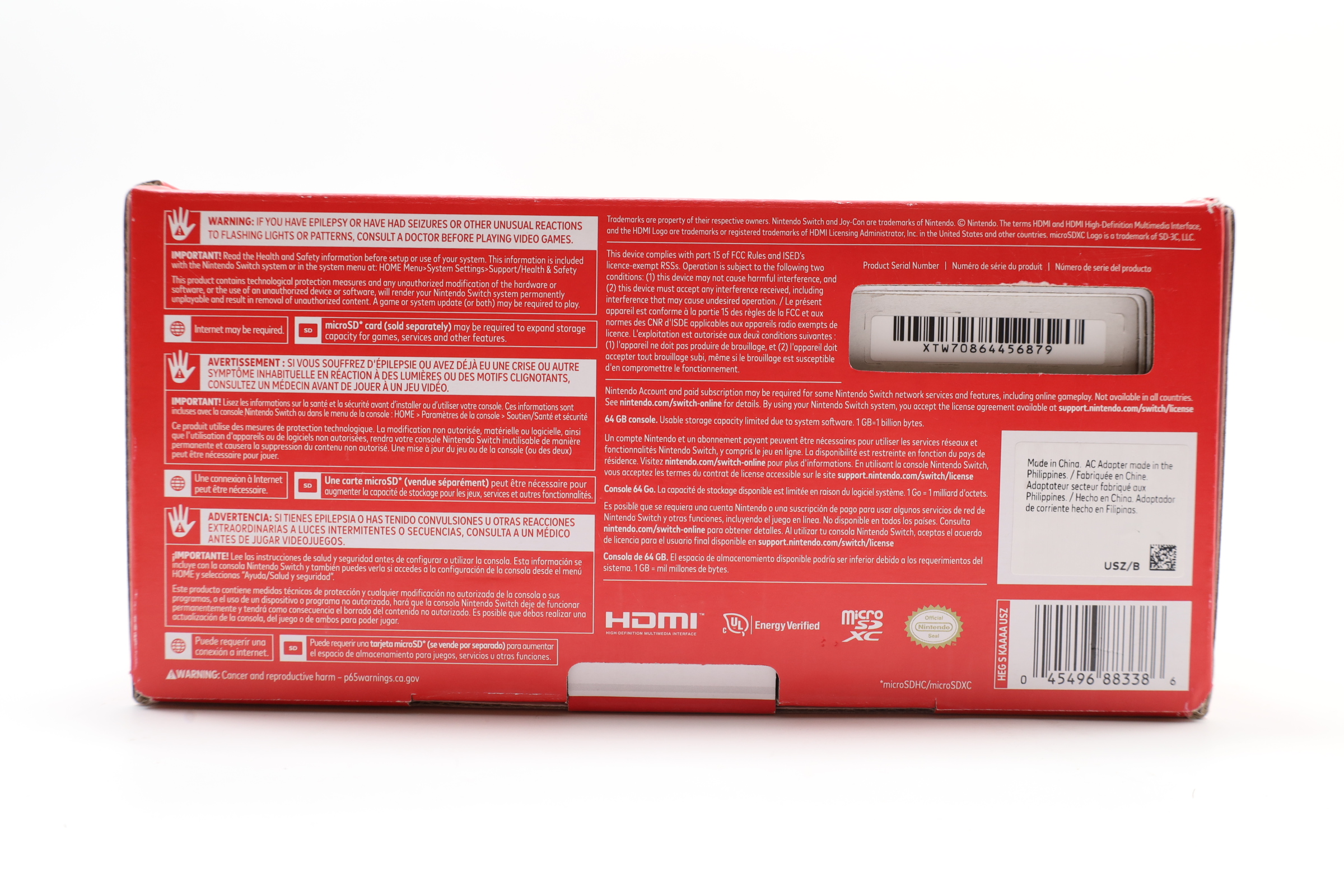 Nintendo Switch OLED HEG-001 64GB Video Game Console - White (5791)