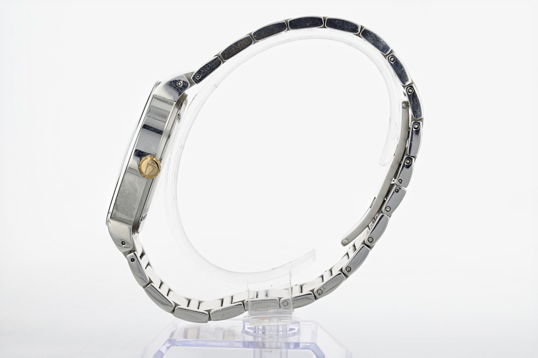 Bulova Diamond Accent 40mm Black Dial Quartz Stainless Steel Men's ...