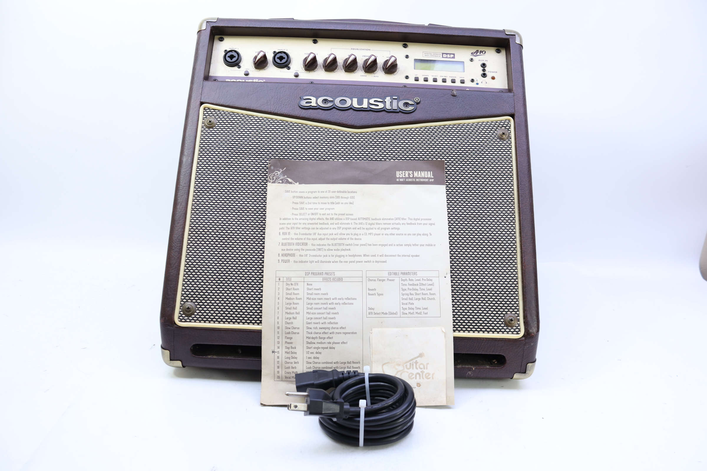 Acoustic Control Corporation A40 40W Acoustic Instrument Amplifier