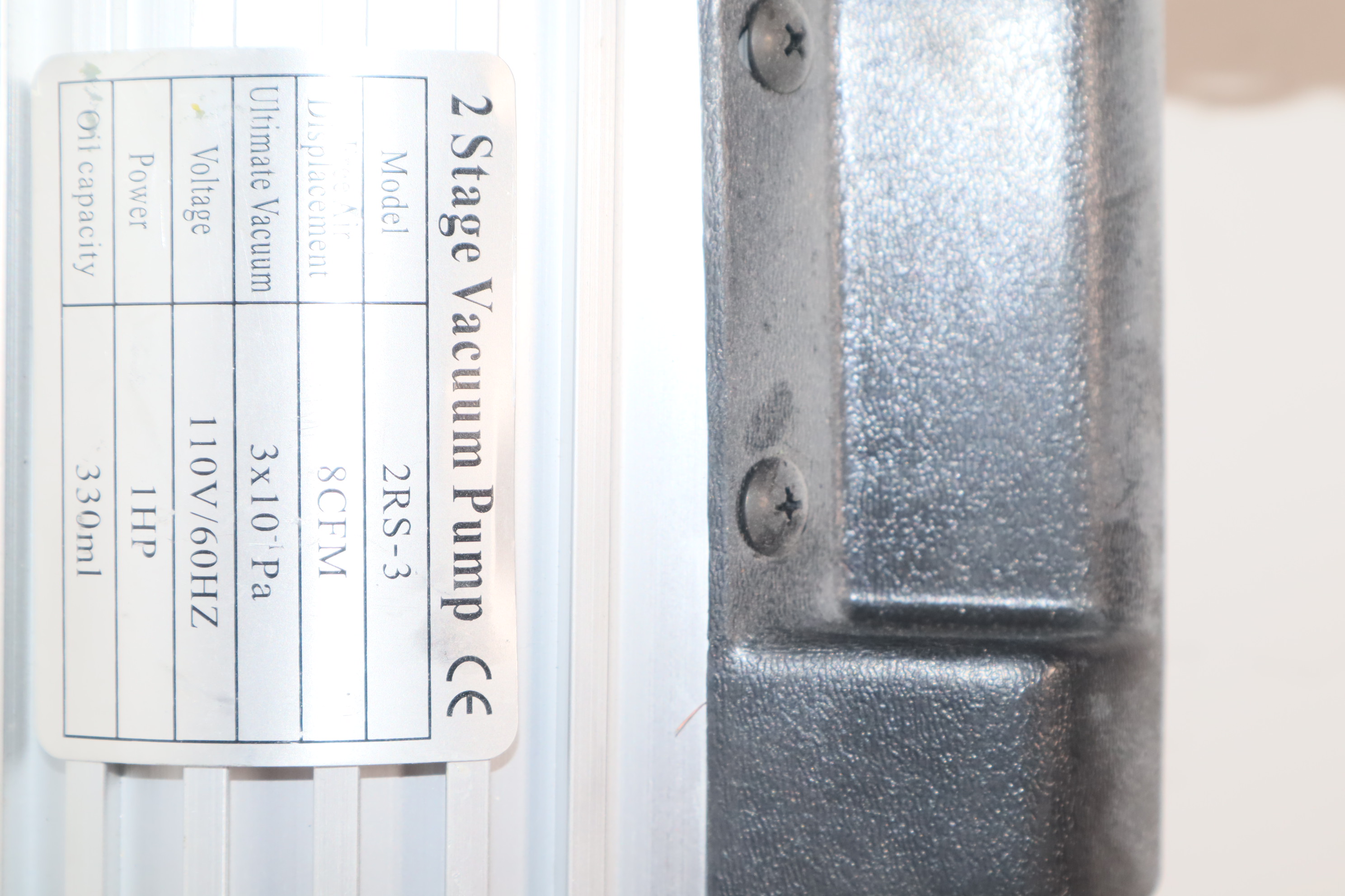 VEVOR 2RS-3 8CFM 110V/60HZ 1 HP Two-Stage Rotary Vane Professional ...