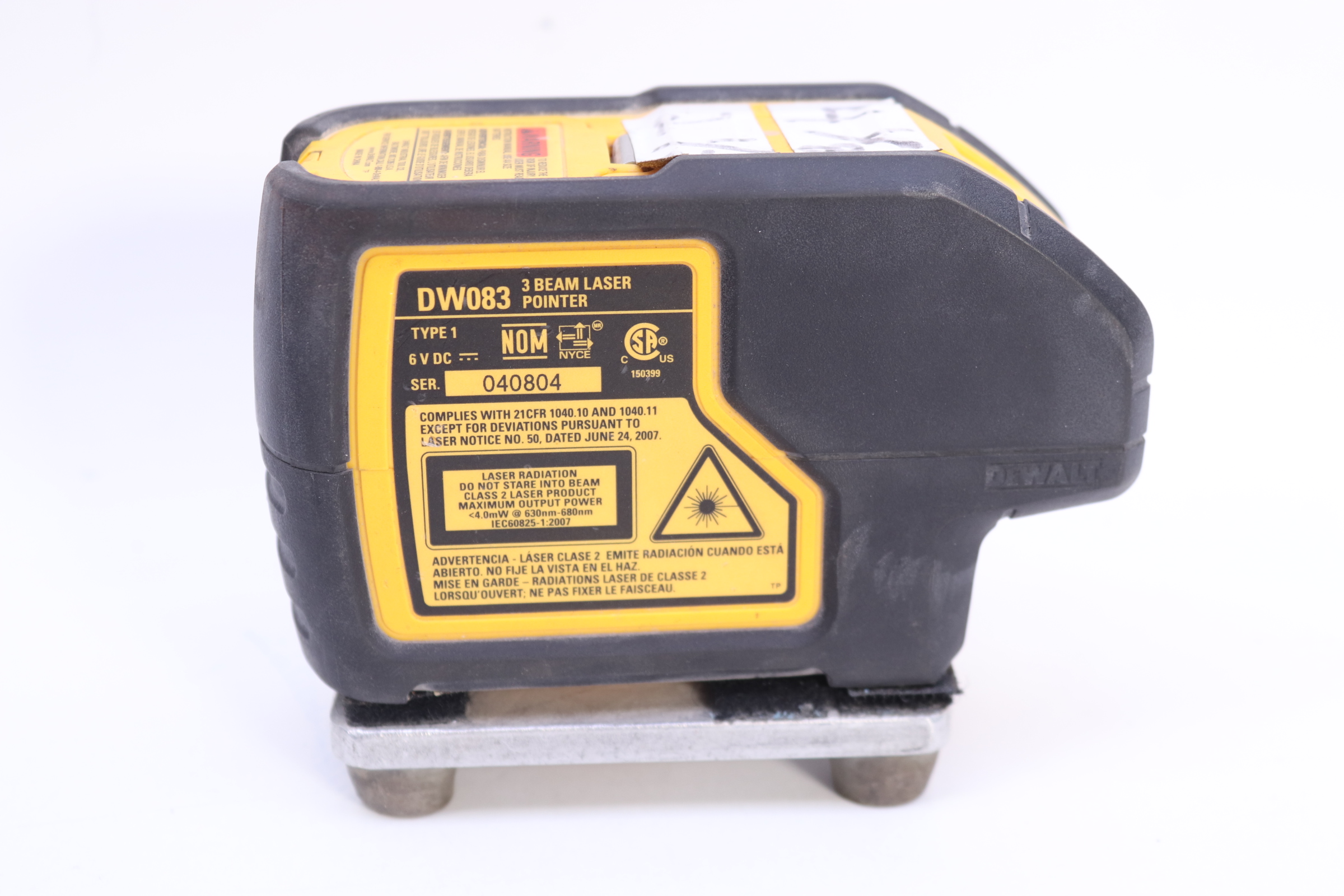 DeWalt DW083 100 Foot Red Self-Leveling 3-Spot Laser Level