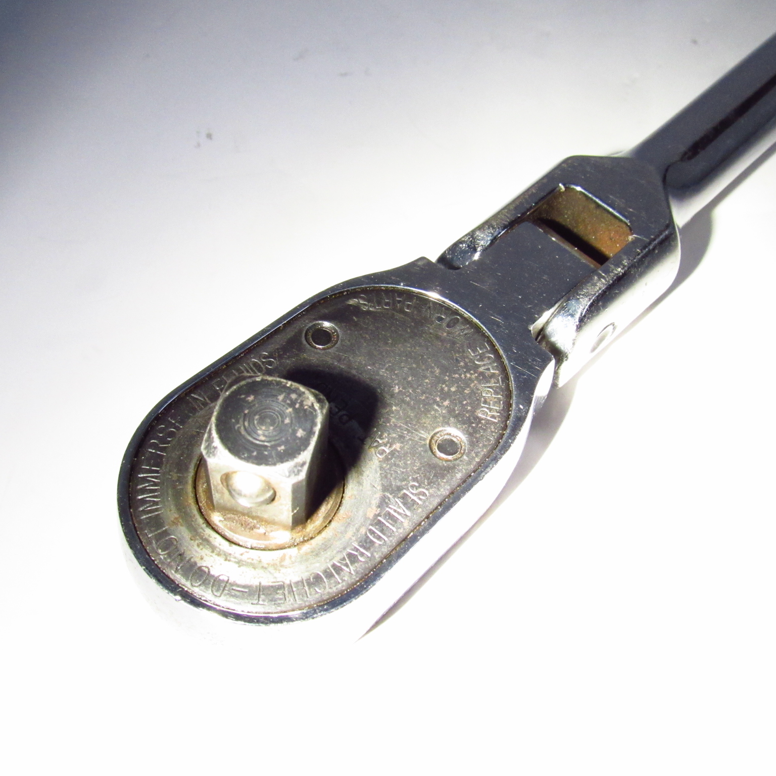 Snap-on Tools SHLF80A 1/2'' Drive Soft Grip Flex-Head Ratchet - Red ...