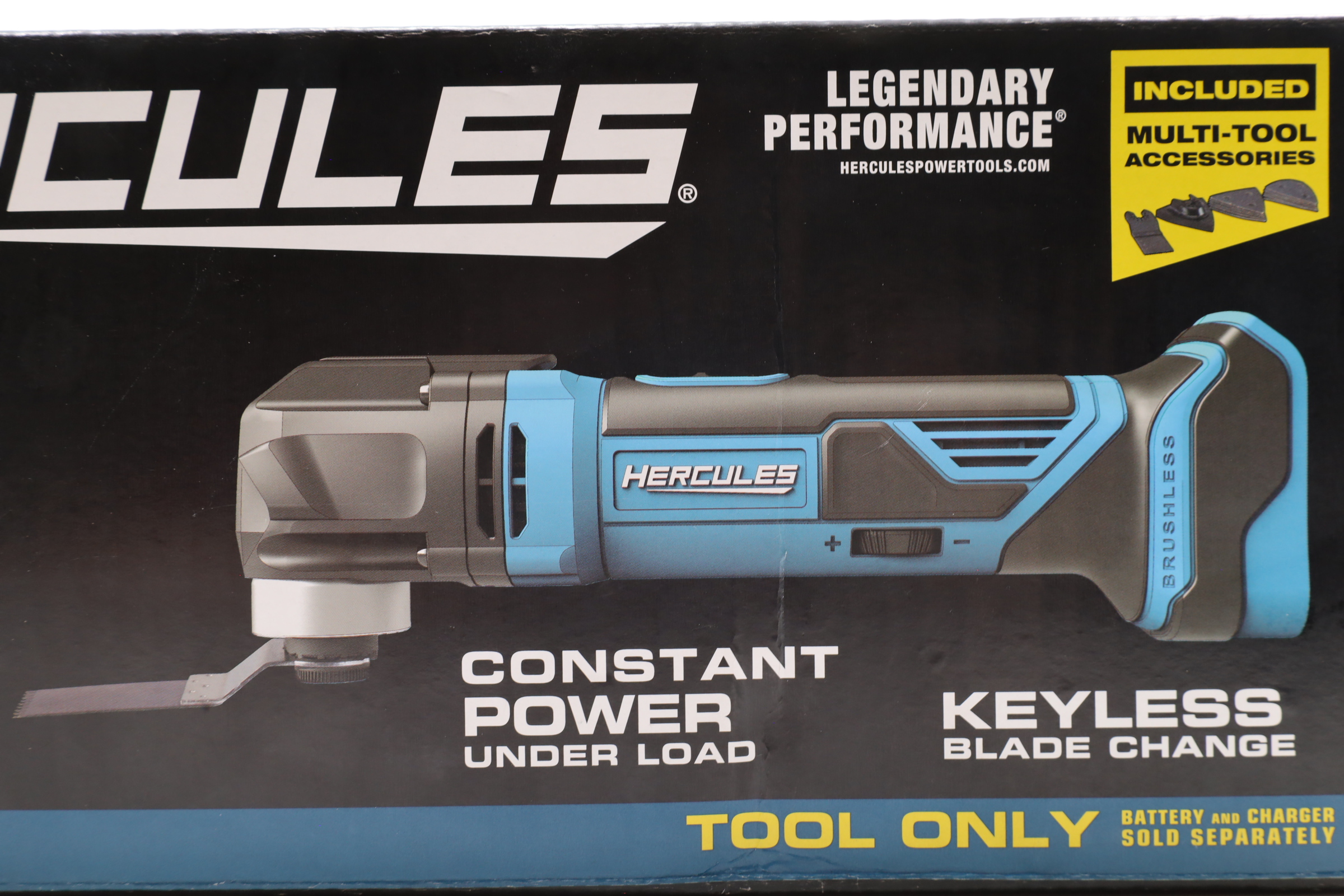 Hercules HCB42B 20V Brushless Variable-Speed Cordless Oscillating Multi ...