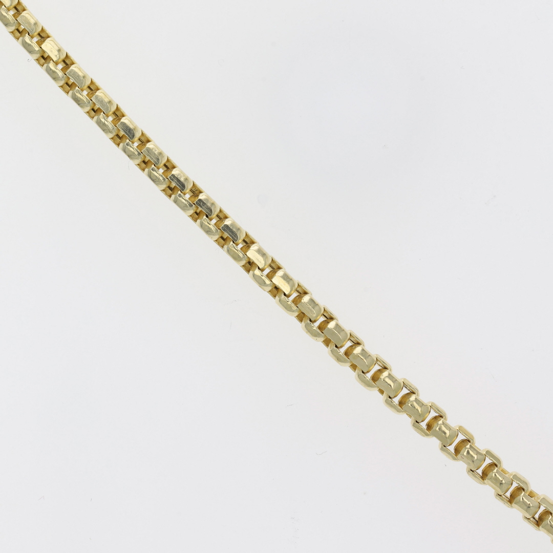 3.6mm Box Link Chain 20.25" Necklace 10k Yellow Gold 11.35 Grams