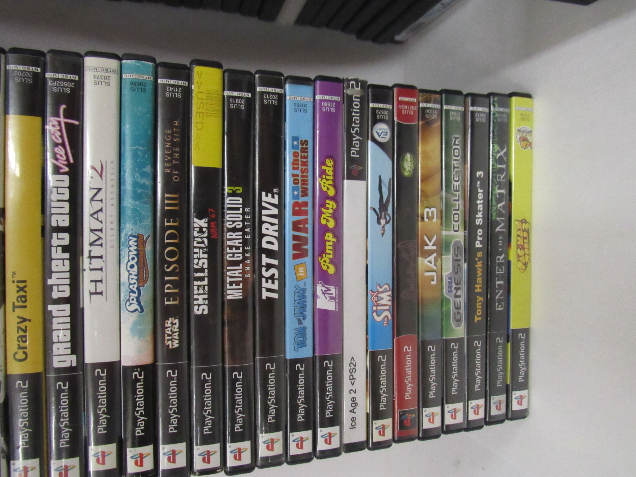 Sony PlayStation 2 SCPH-39001 Video Game Console 103 Game Discs Bundle