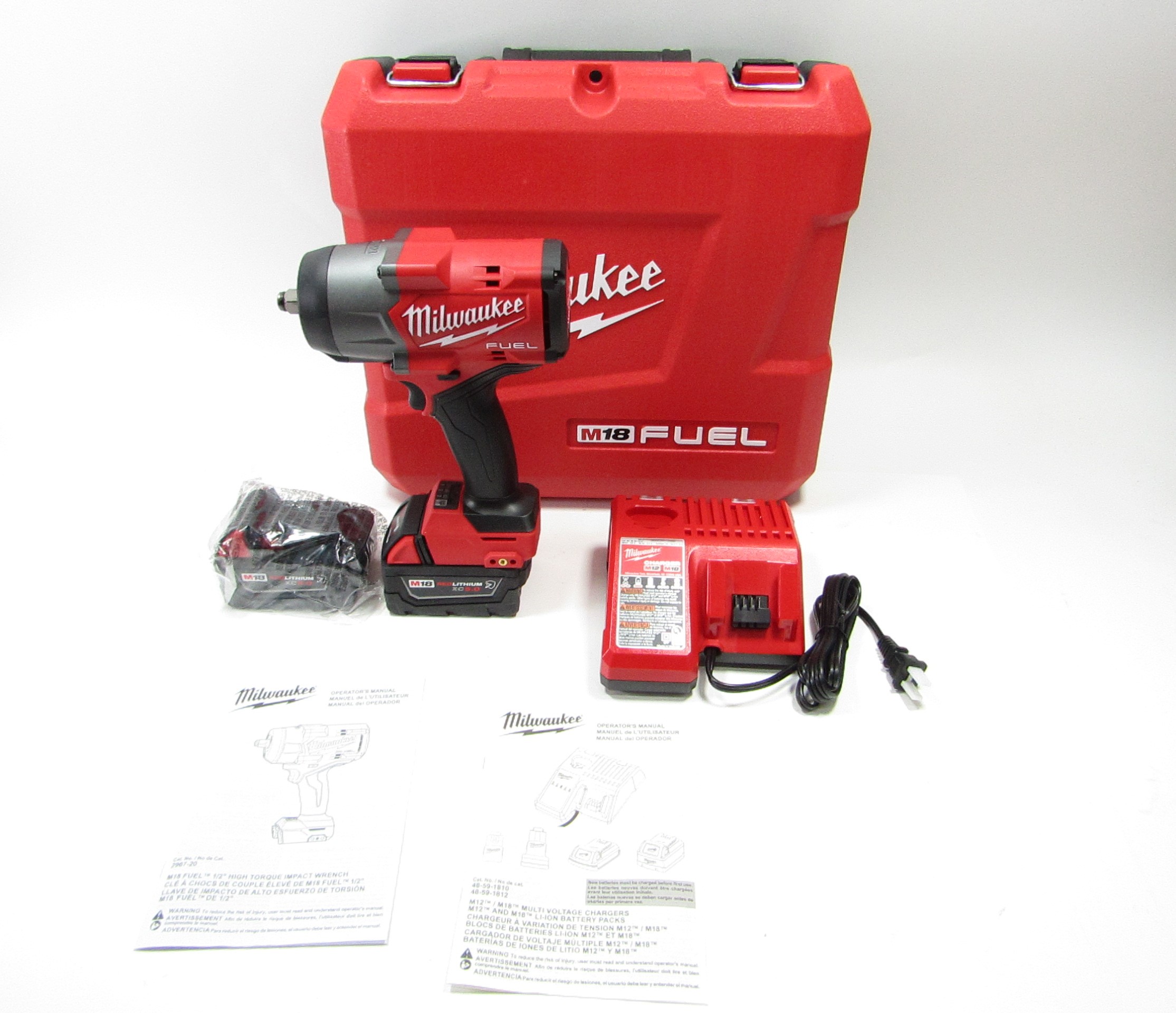 Milwaukee 2967-22 M18 FUEL Red Lithium Impact Wrench Kit 0477