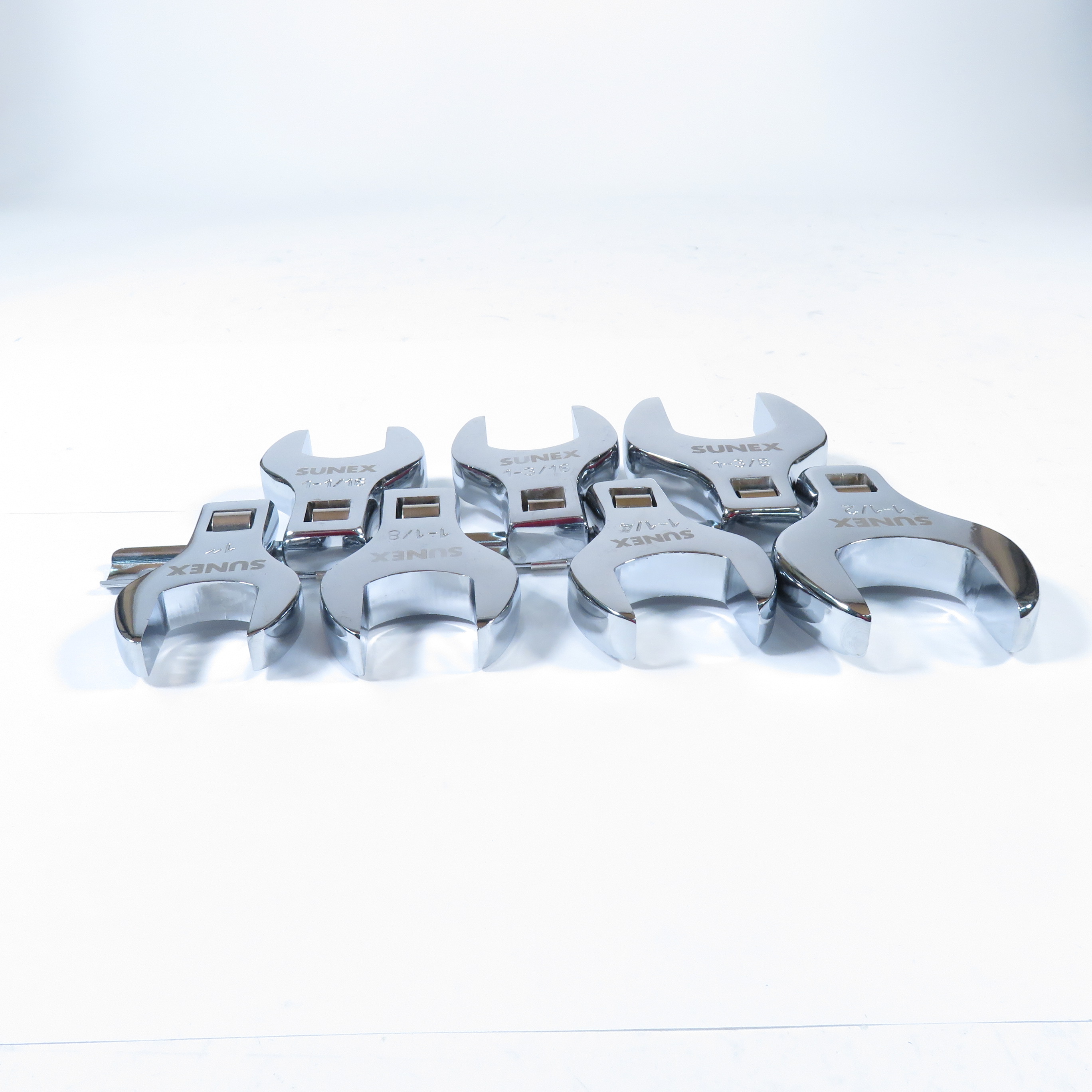 Sunex Tools 9720A 7-Piece 1/2 in. Drive Jumbo Fractional SAE Crowfoot ...